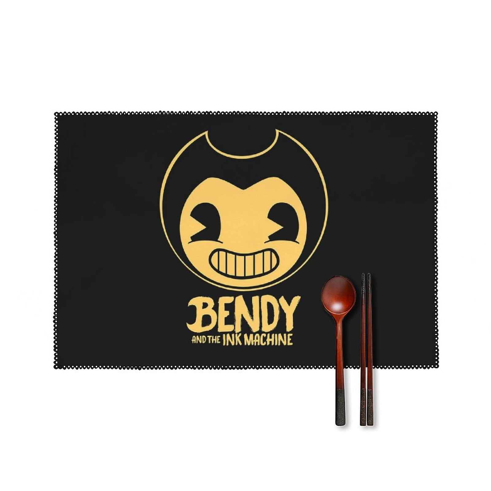 Bendy And The Ink Machine Placemats Set of 4, Decorative Place Mats for ...