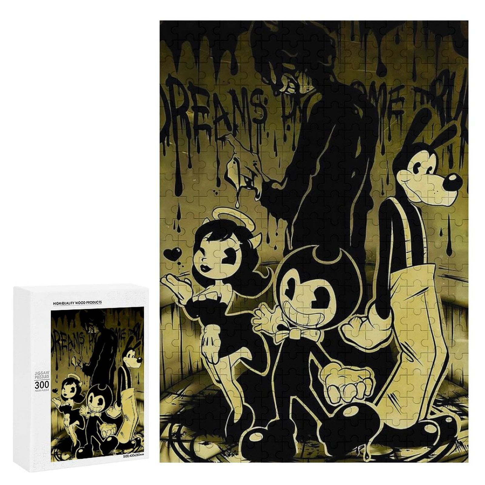 Bendy And The Ink Machine Puzzle - 300 PCS Jigsaw Puzzle - Walmart.com