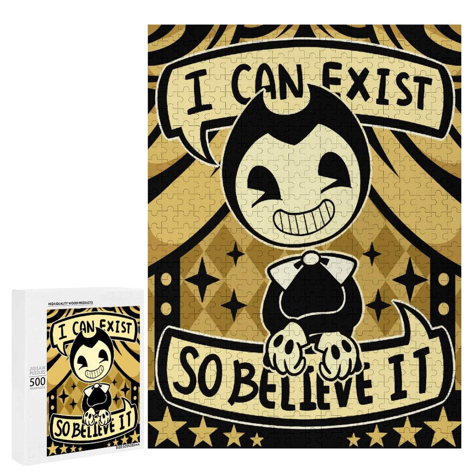 Bendy And The Ink Machine Puzzle - 500 PCS Jigsaw Puzzle - Walmart.com