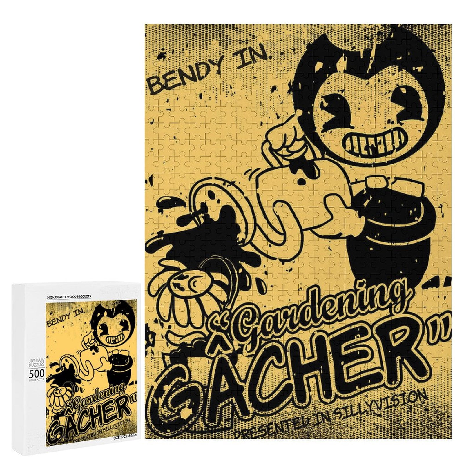 Bendy And The Ink Machine Puzzle For Adults & Kids - 500 PCS Jigsaw ...