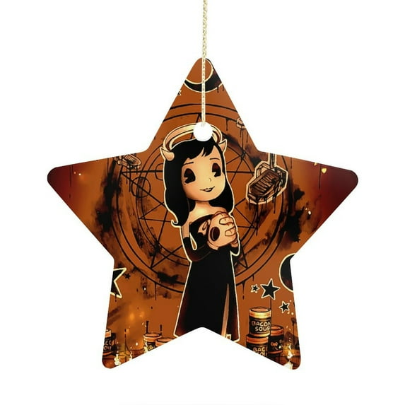 Bendy And The Ink Machine Star Christmas Ceramic Ornament, Stars ...