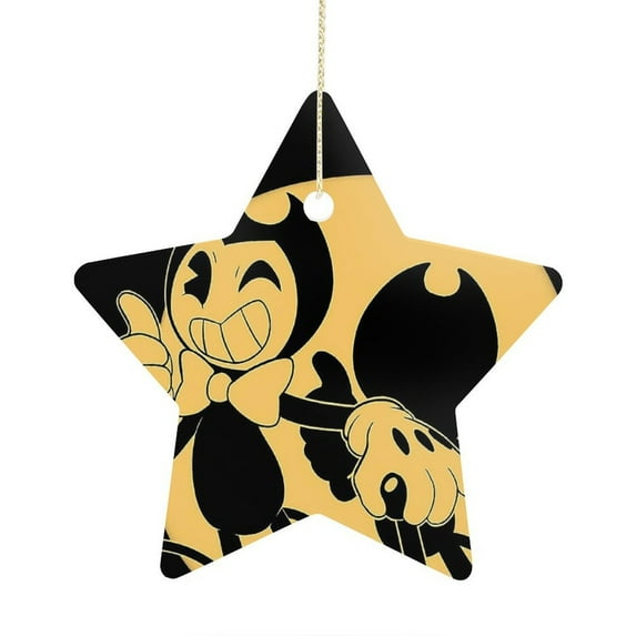 Bendy And The Ink Machine Star Christmas Ceramic Ornament, Stars ...