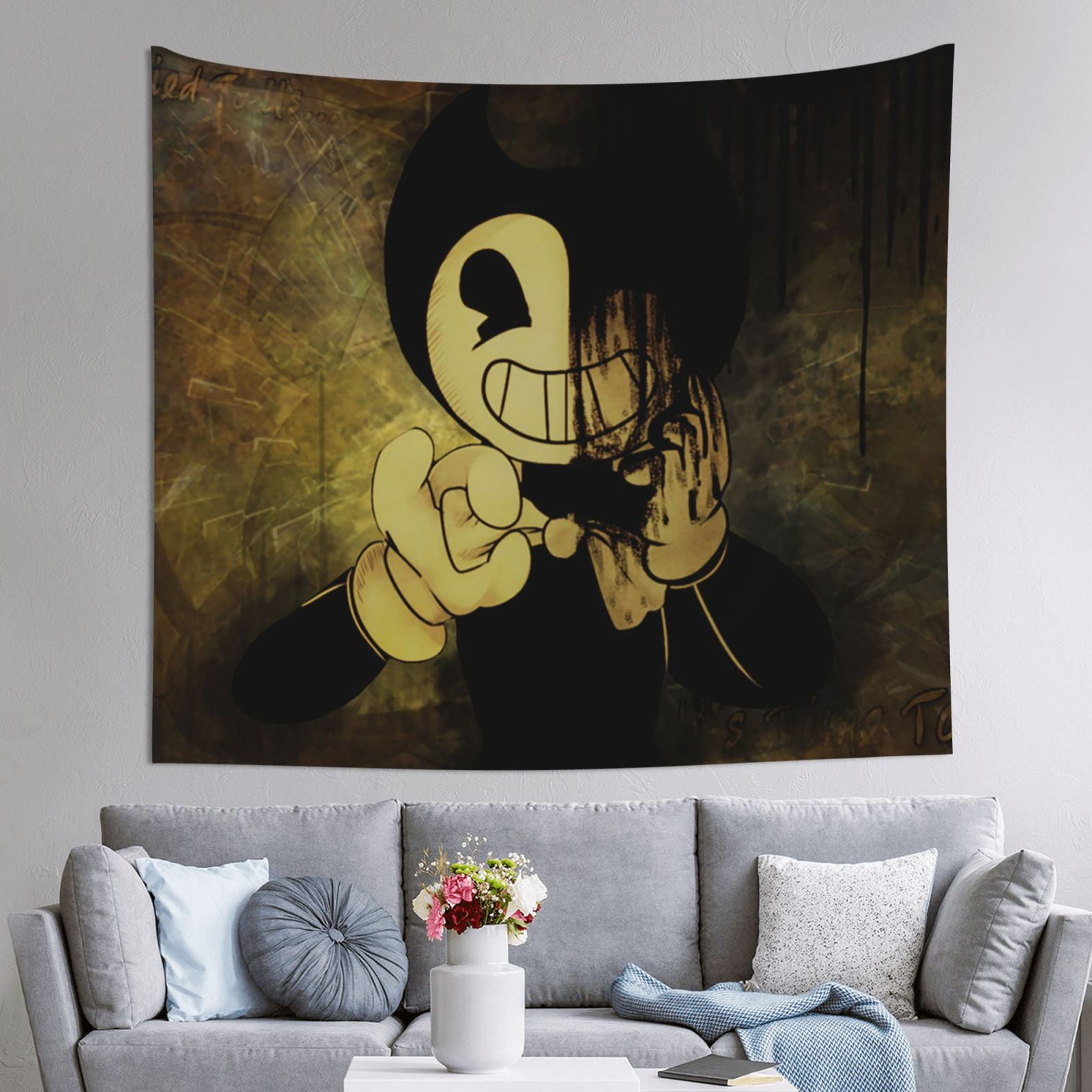 Bendy And The Ink Machine Tapestry Anime Poster Wall Hanging Art Decor ...