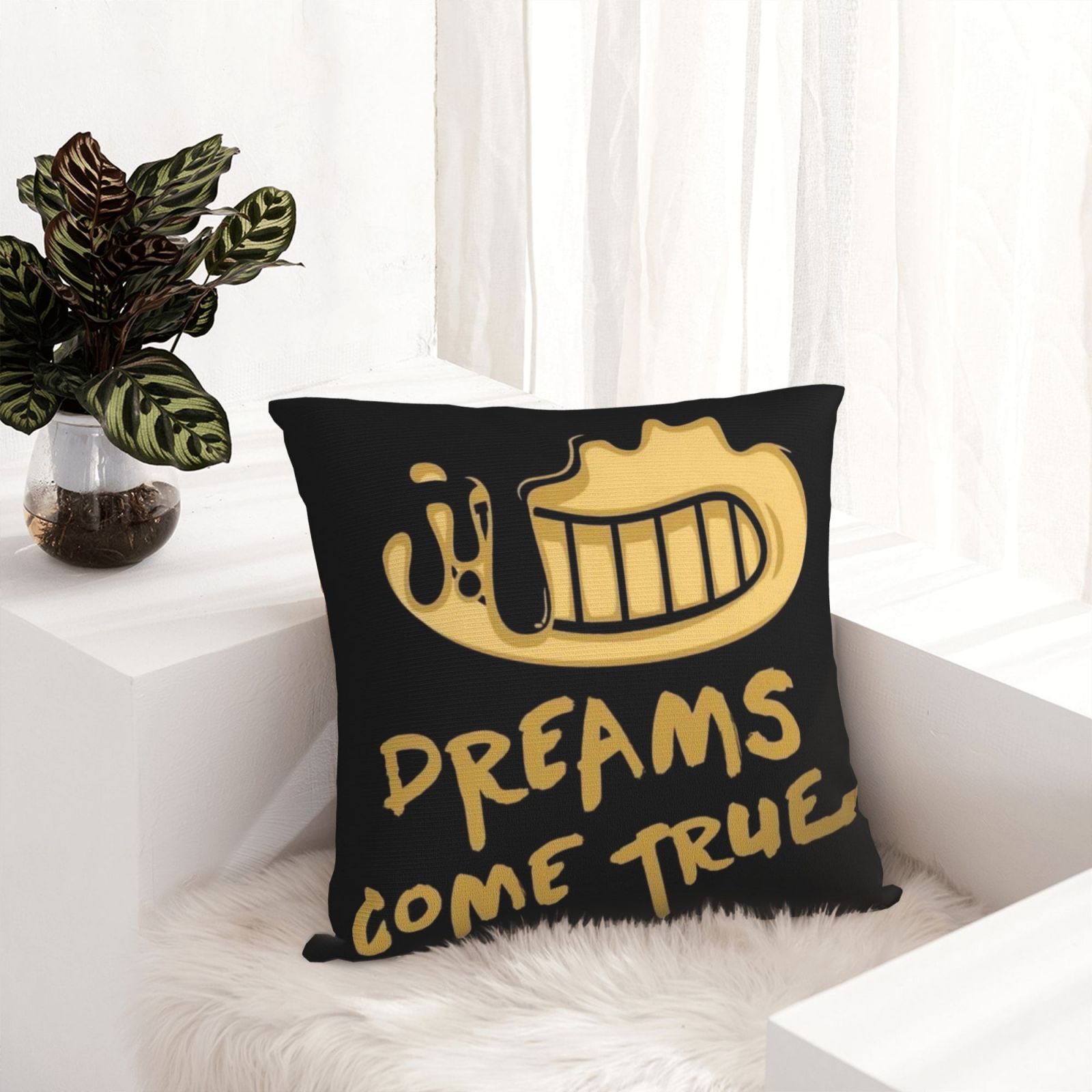 Bendy And The Ink Machine Throw Pillow Band Covers Decorative ...