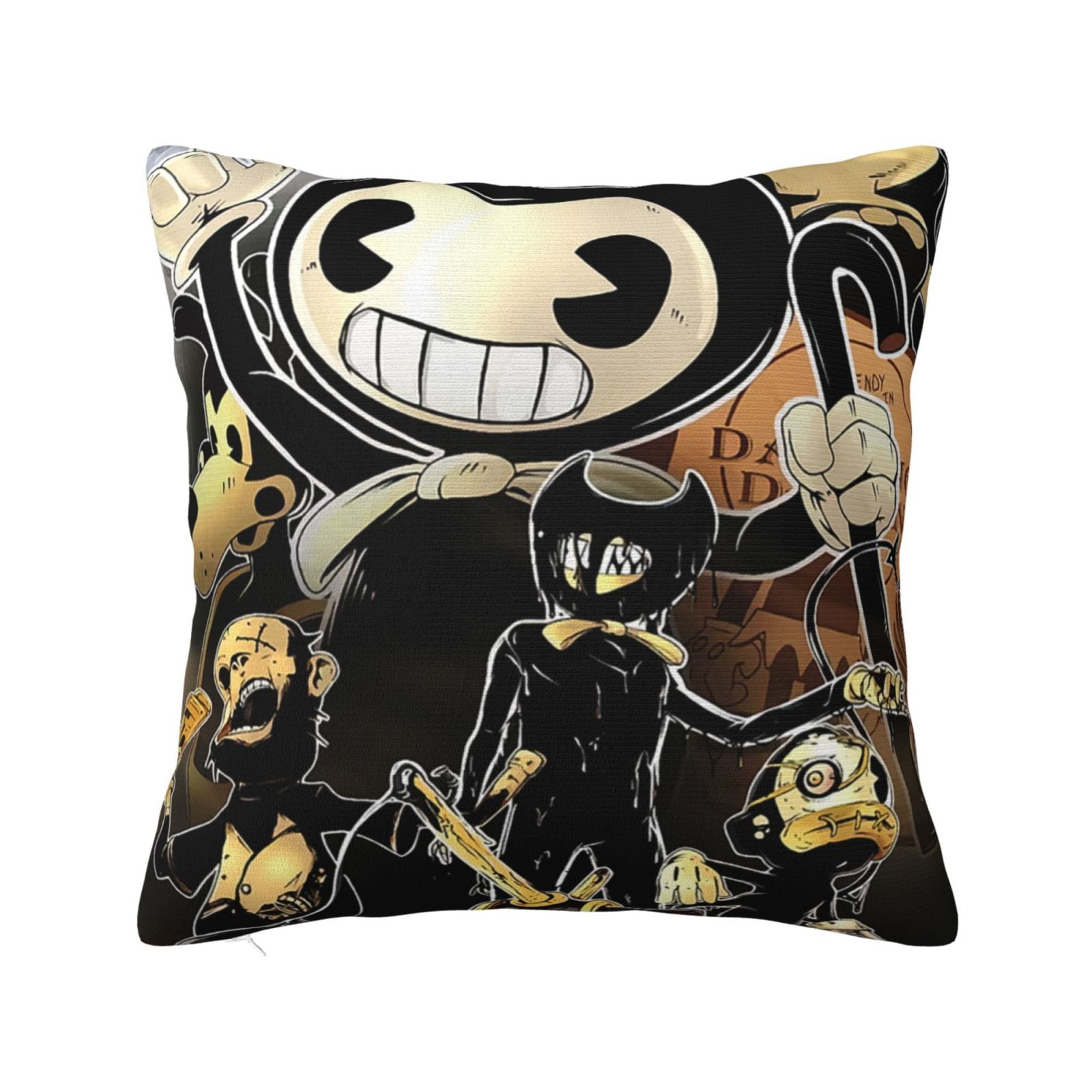 Bendy And The Ink Machine Throw Pillow Covers 16"X16" Pillow Case ...