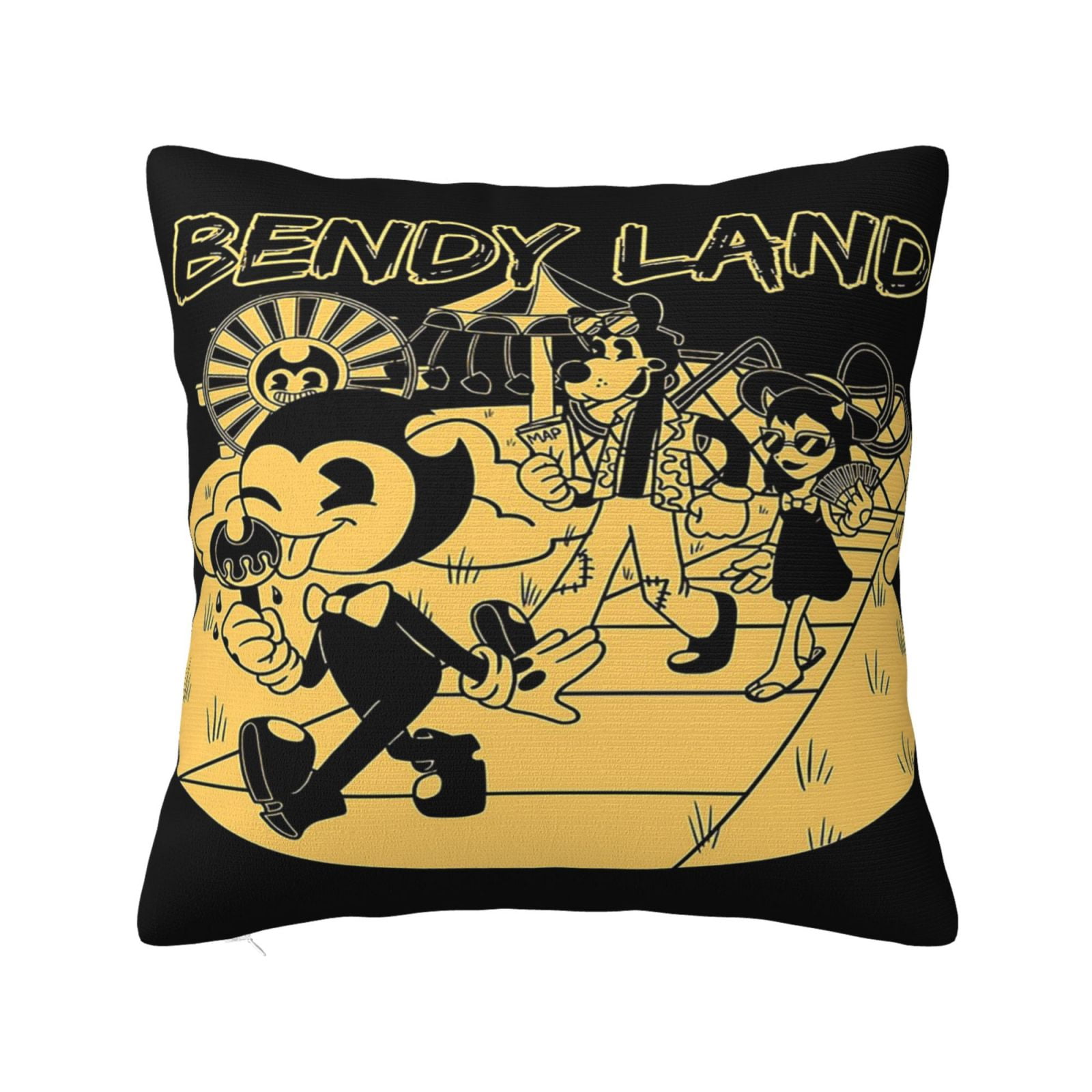 Bendy And The Ink Machine Throw Pillow Covers 26"X26" Pillow Case ...