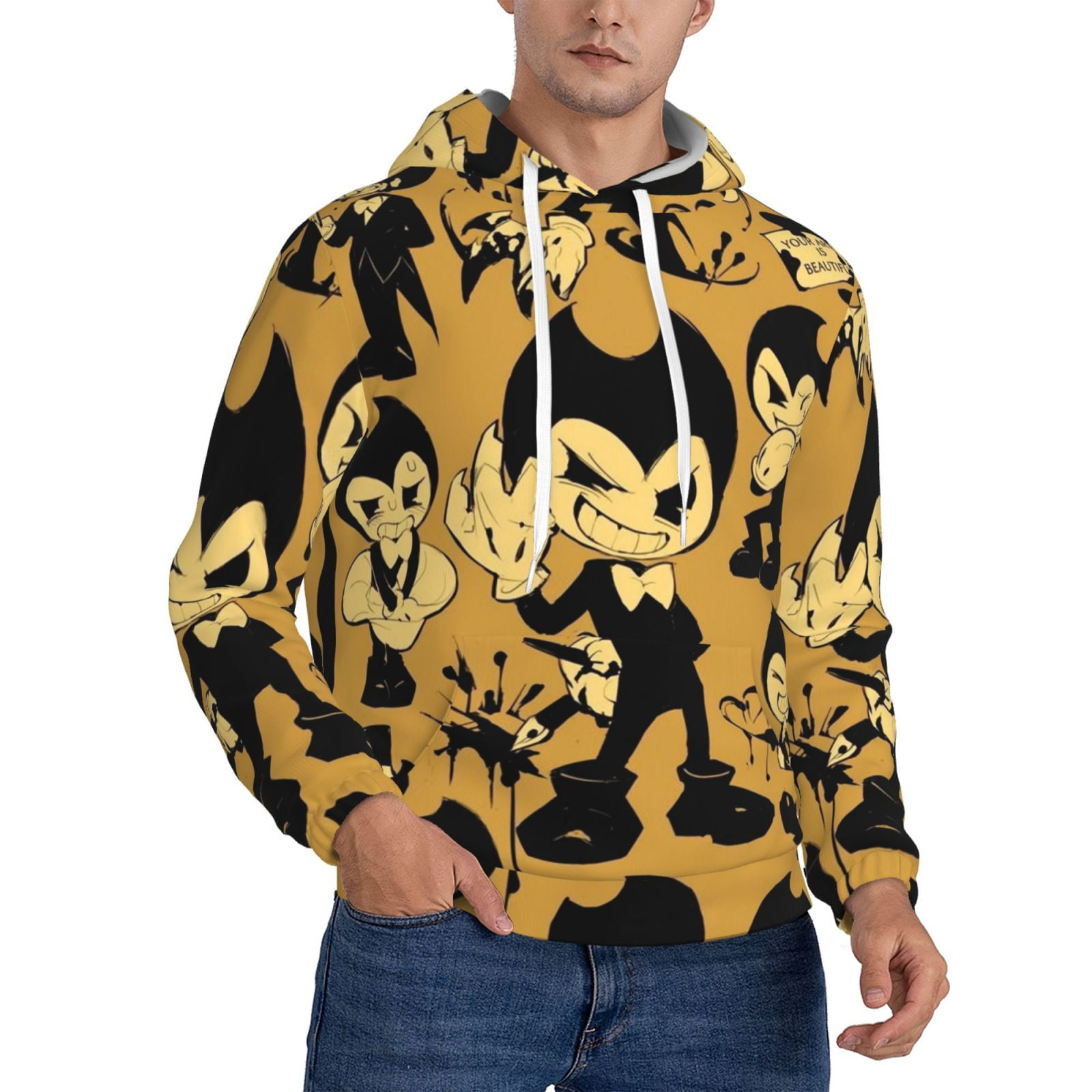 Bendy And The Ink Machine Unisex Hoodie Novelty 3D Print Graphic Hooded ...