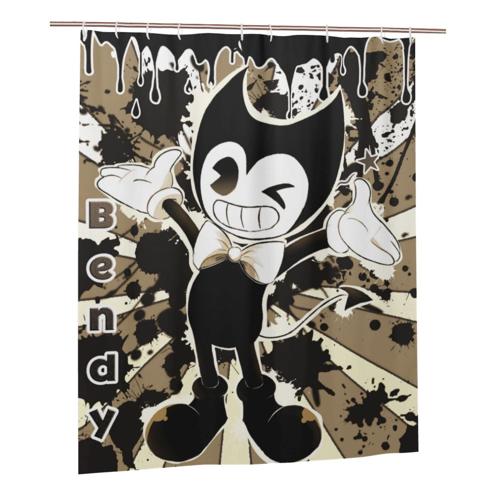 Bendy And The Ink Machine Waterproof Fabric Shower Curtains For ...