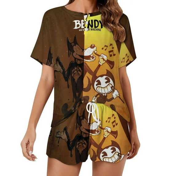 Bendy And The Ink Machine Women Pajamas Set Loungewear Sleepwear 2 ...