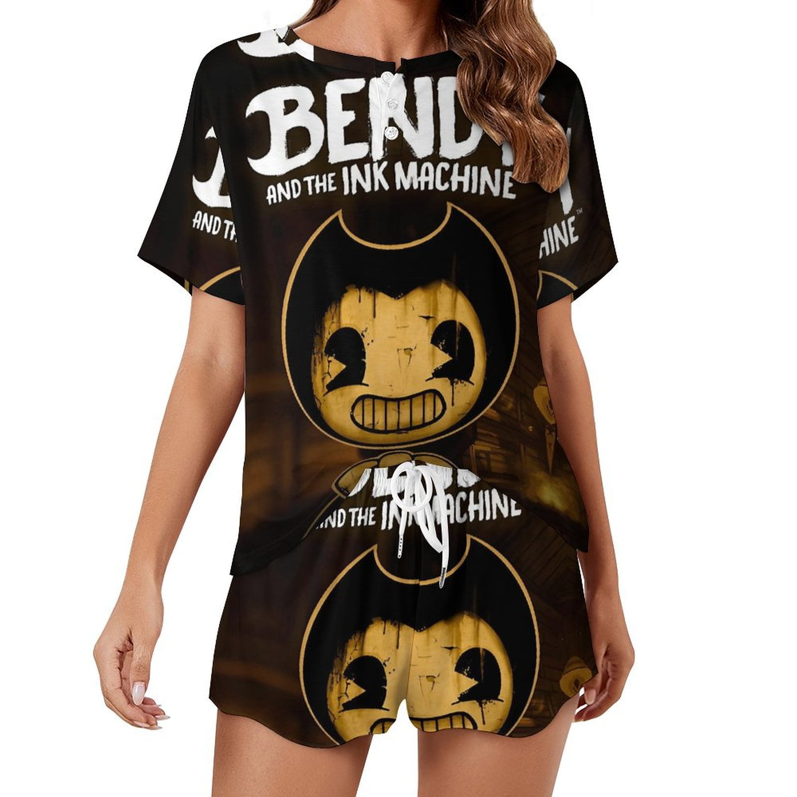 Bendy And The Ink Machine Women Pajamas Set Loungewear Sleepwear 2 ...