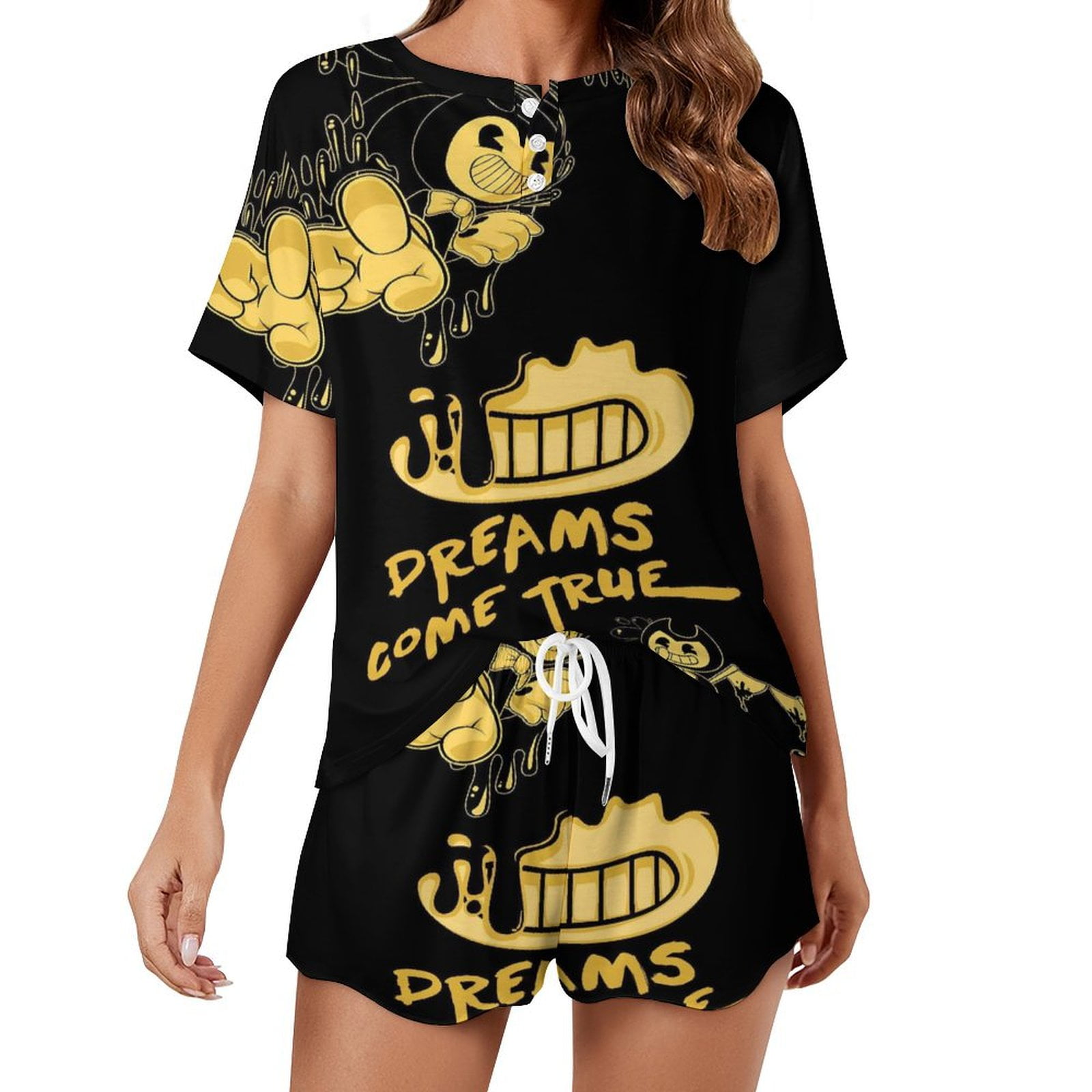 Bendy And The Ink Machine Women Pajamas Set Loungewear Sleepwear 2 ...