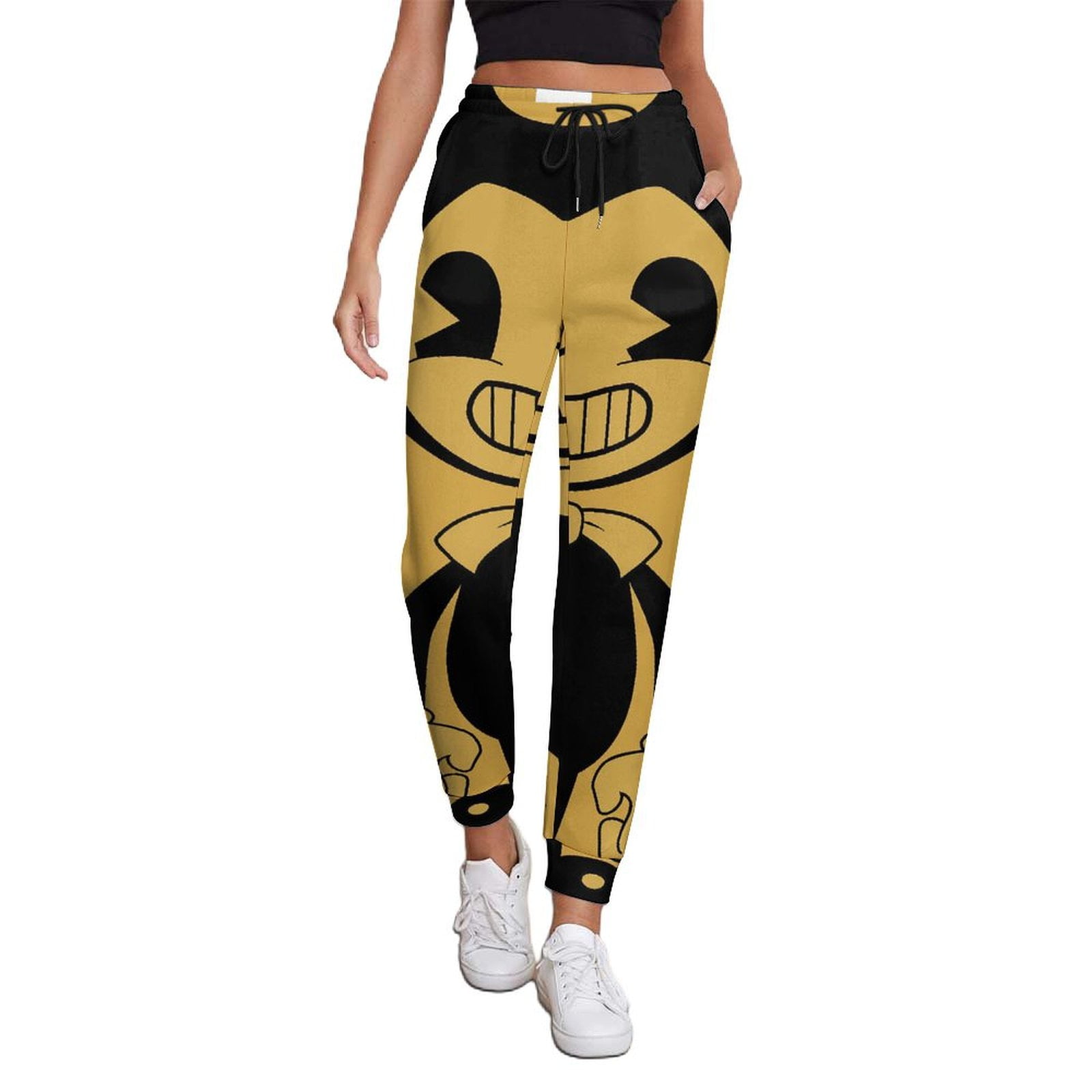 Bendy And The Ink Machine Women's Sweatpants Graphic Print High Waist ...