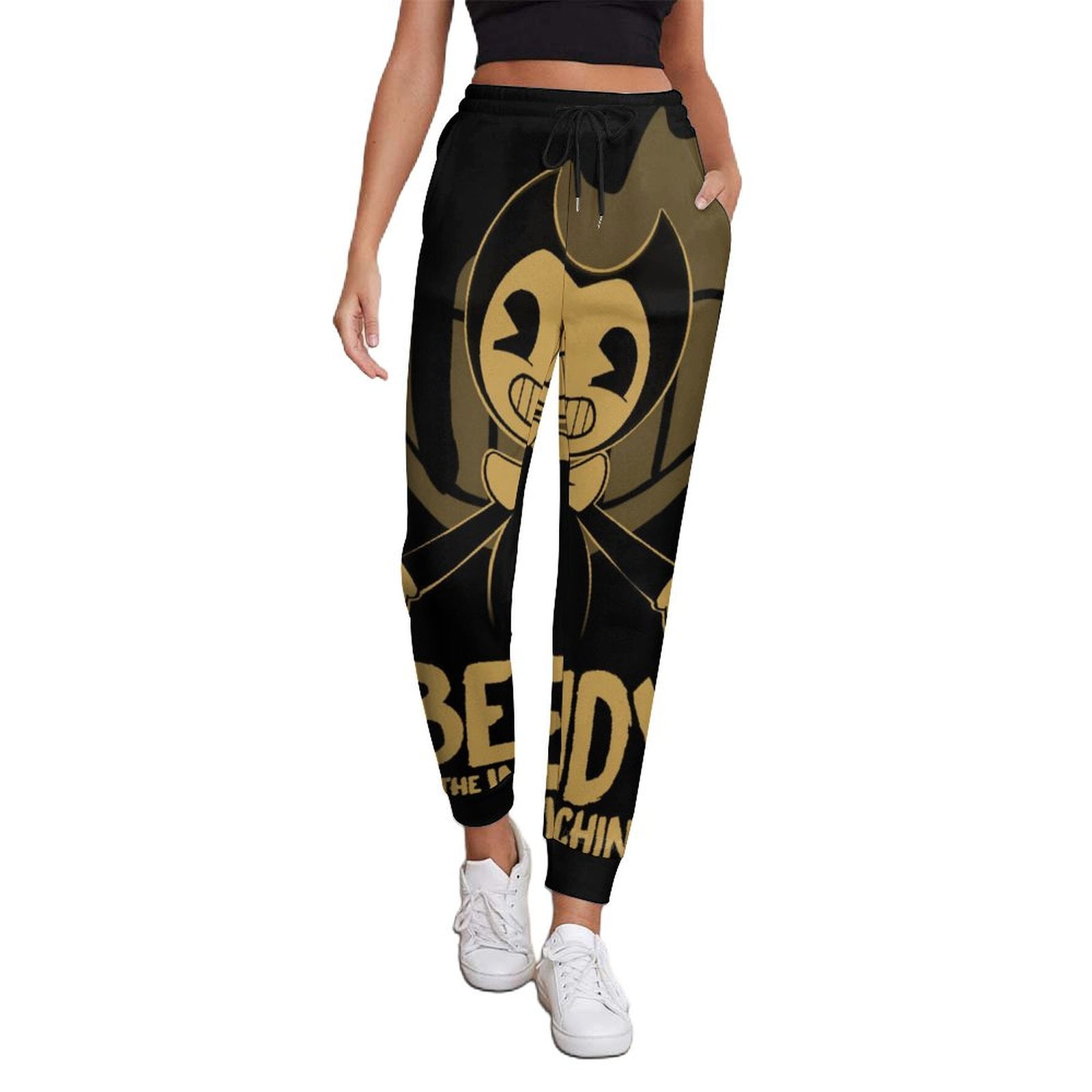 Bendy And The Ink Machine Women's Sweatpants Graphic Print High Waist ...