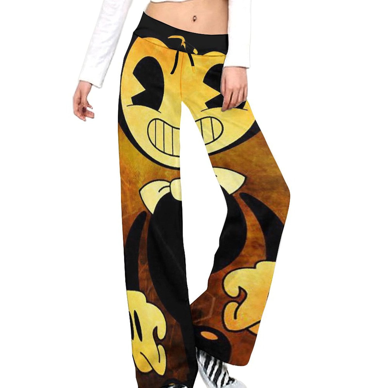 Bendy And The Ink Machine Women's Wide Leg Yoga Pant Comfy Loose ...