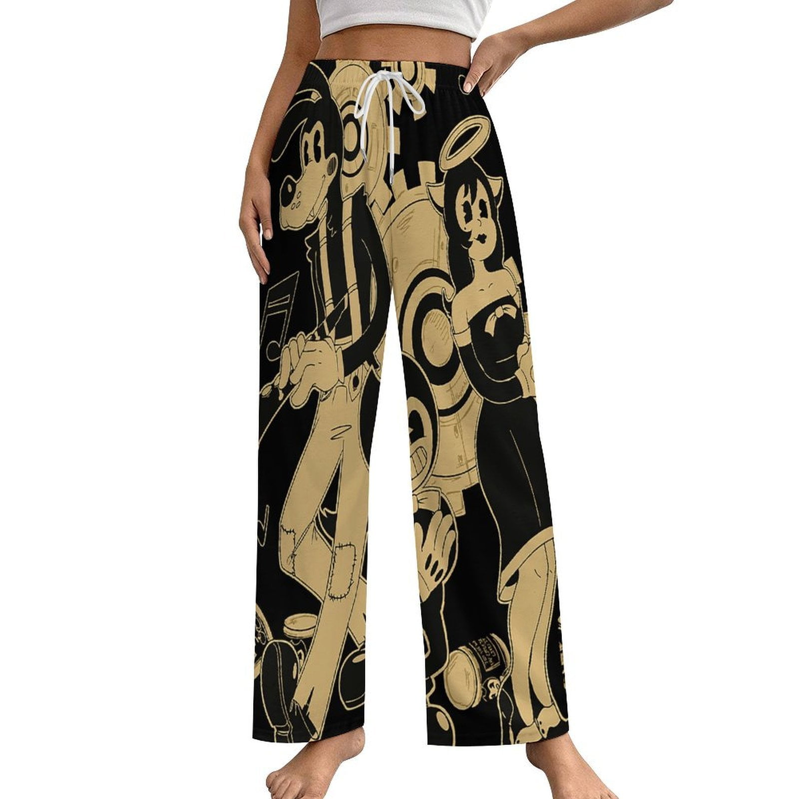 Bendy And The Ink Machine Womens Comfy Pajama PJ Pants Lounge Pants ...