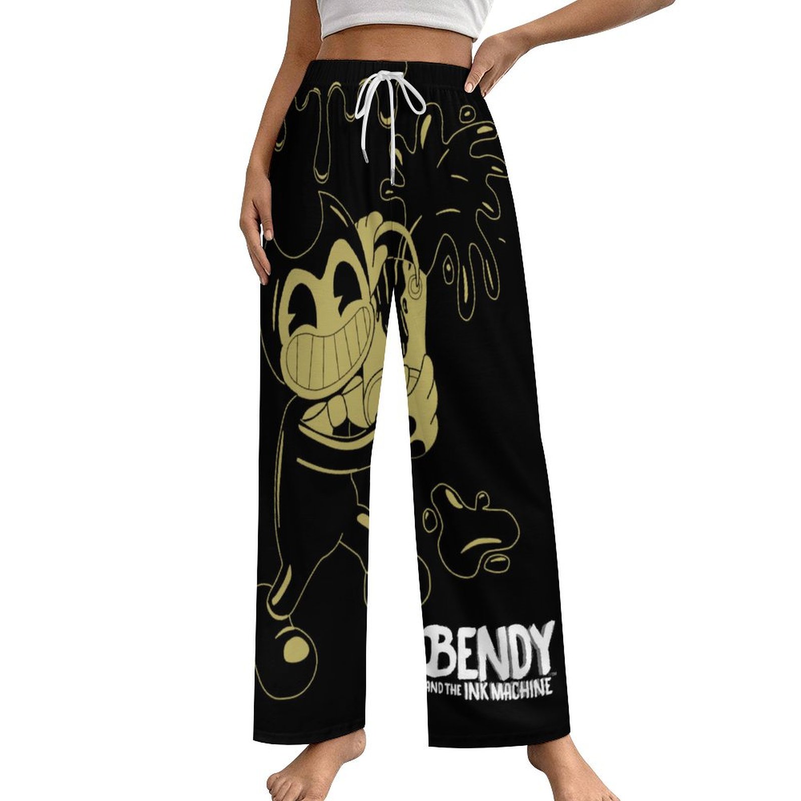 Bendy And The Ink Machine Womens Comfy Pajama PJ Pants Lounge Pants ...