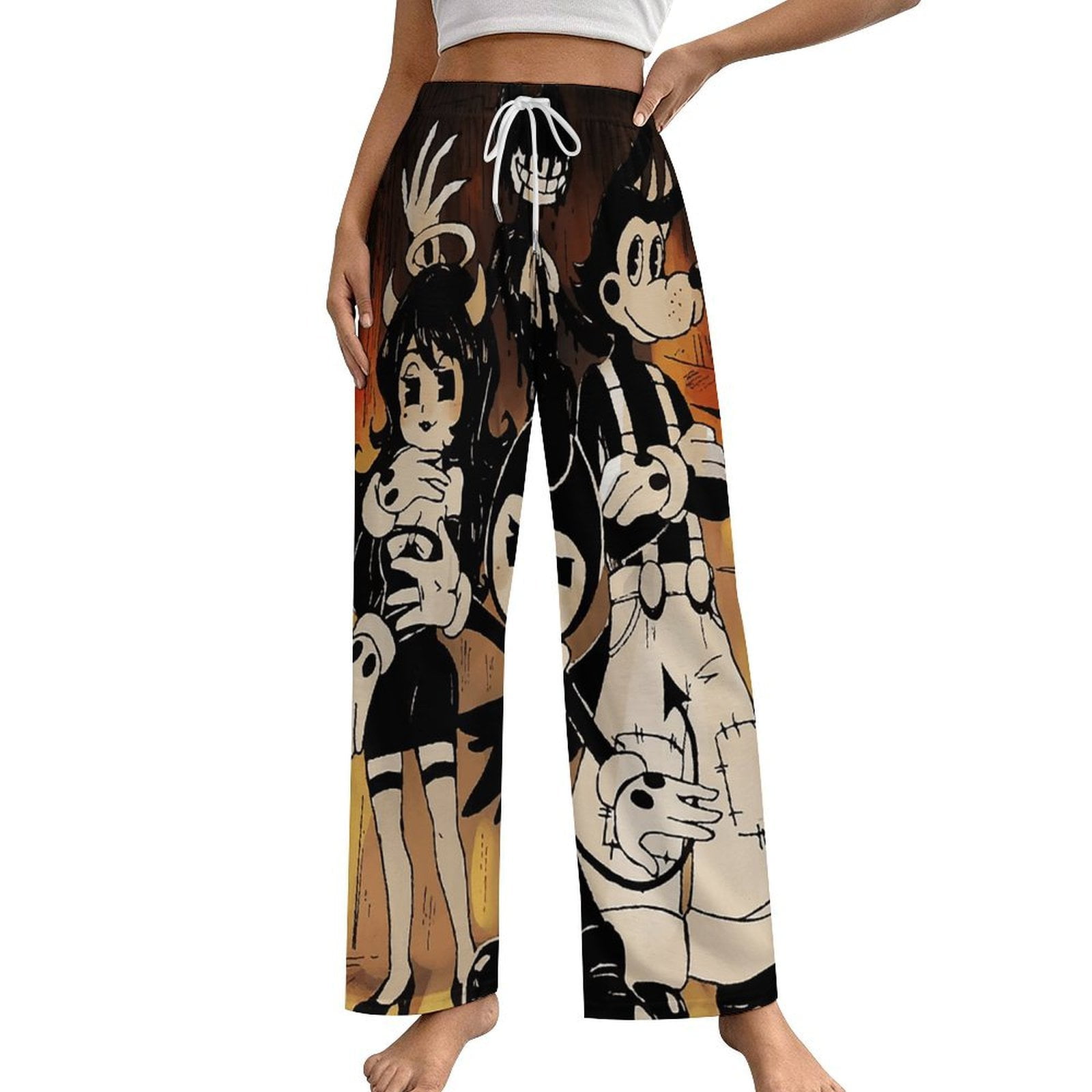 Bendy And The Ink Machine Womens Comfy Pajama PJ Pants Lounge Pants ...