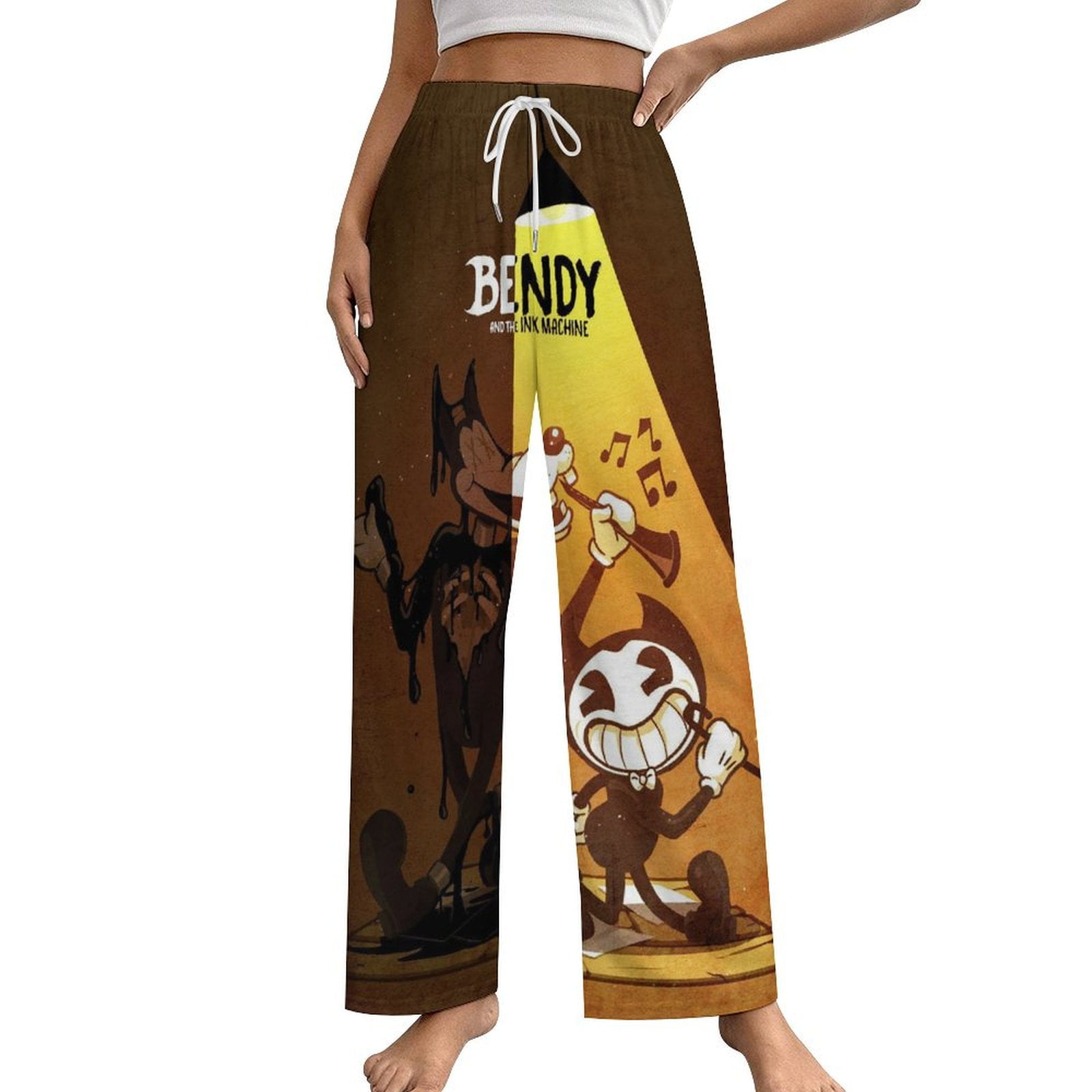 Bendy And The Ink Machine Womens Comfy Pajama PJ Pants Lounge Pants ...