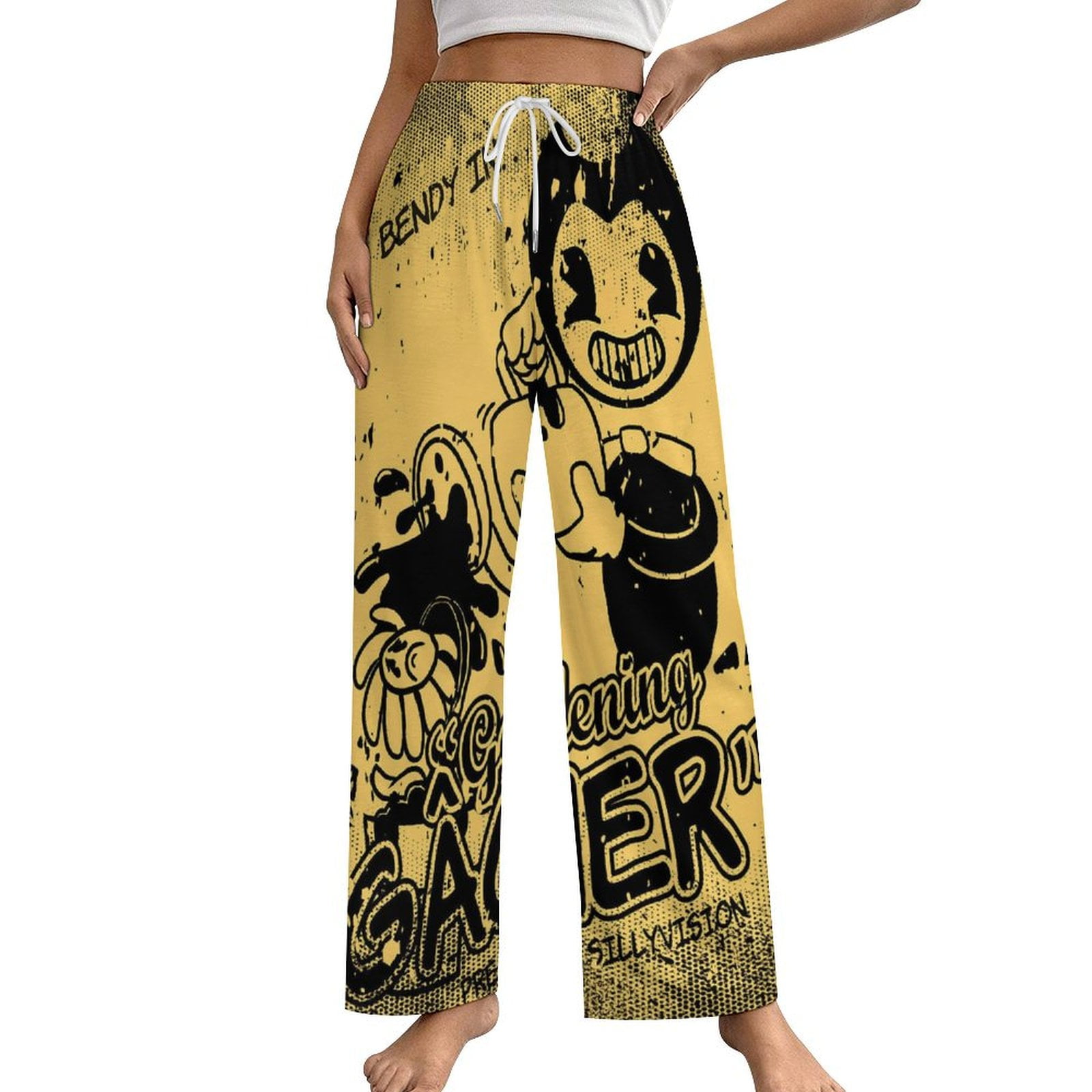 Bendy And The Ink Machine Womens Comfy Pajama PJ Pants Lounge Pants ...