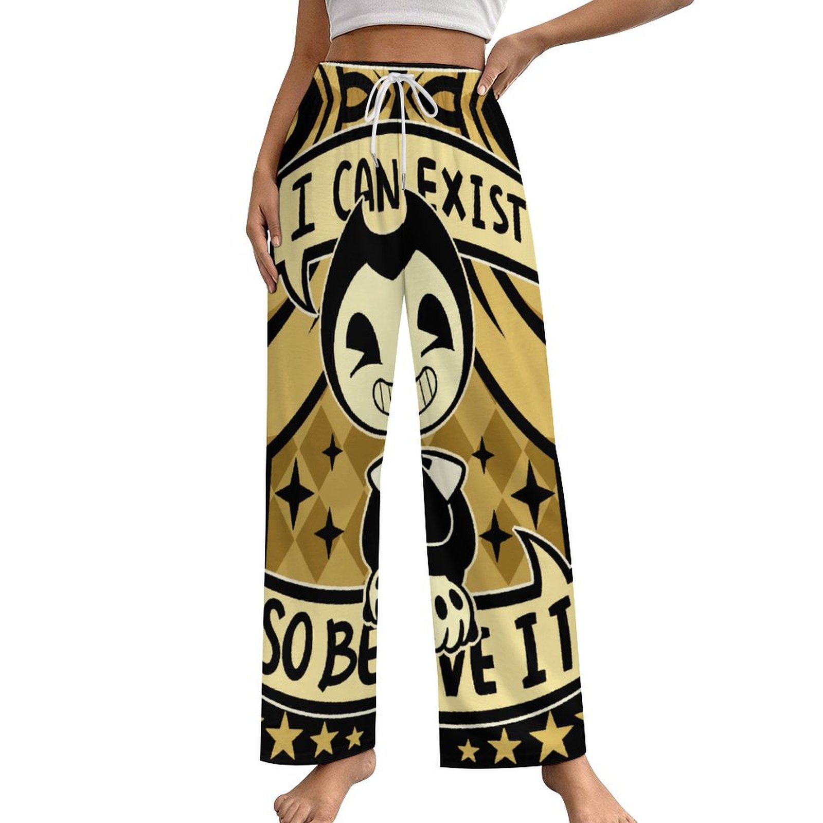 Bendy And The Ink Machine Womens Comfy Pajama PJ Pants Lounge Pants ...