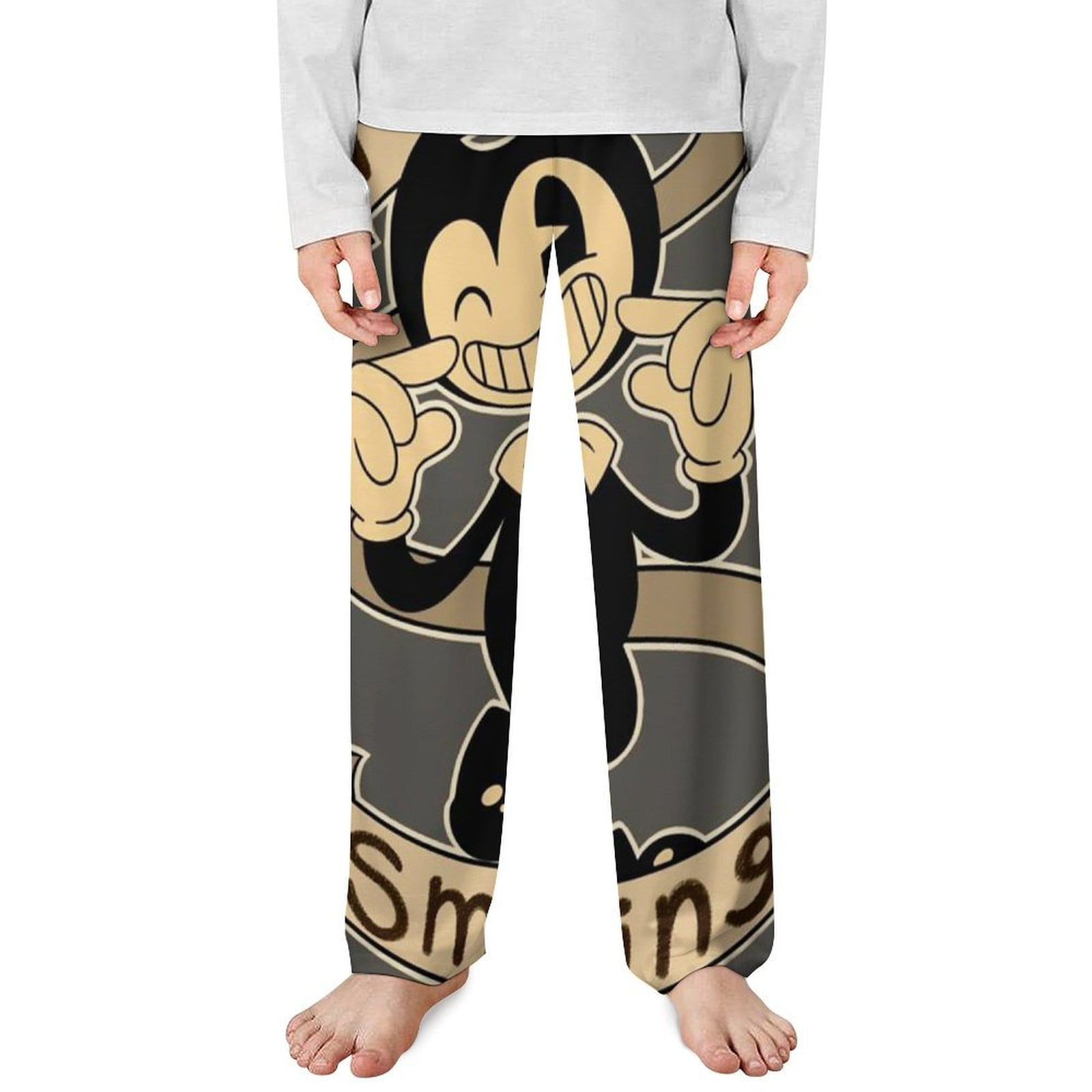 Bendy Animation Cozy Pajamas For Kids Straight Leg Lounge Home Sleeping ...