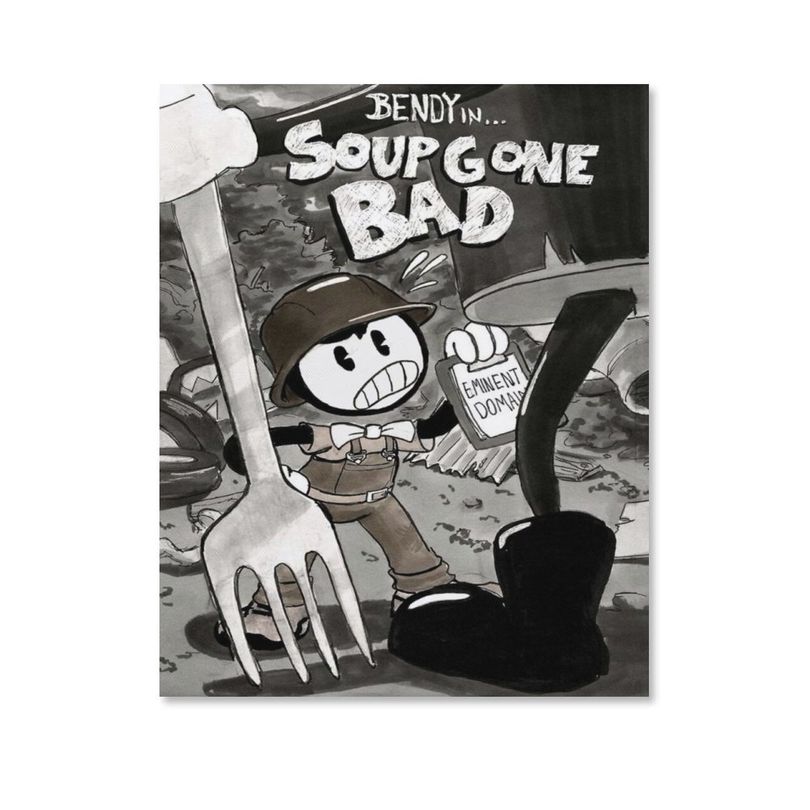 Bendy Cartoon Poster Canvas Painting Cool Wall Decoration Art Home ...