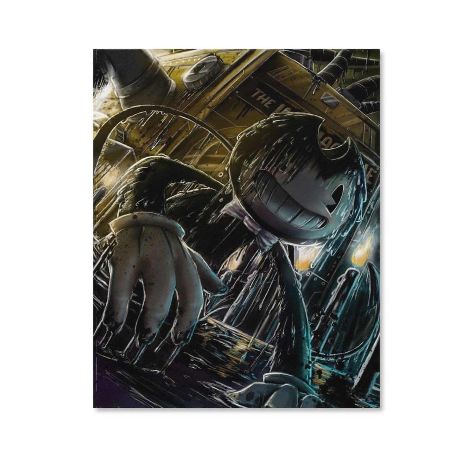 Bendy Cartoon Poster Canvas Painting Cool Wall Decoration Art Home ...