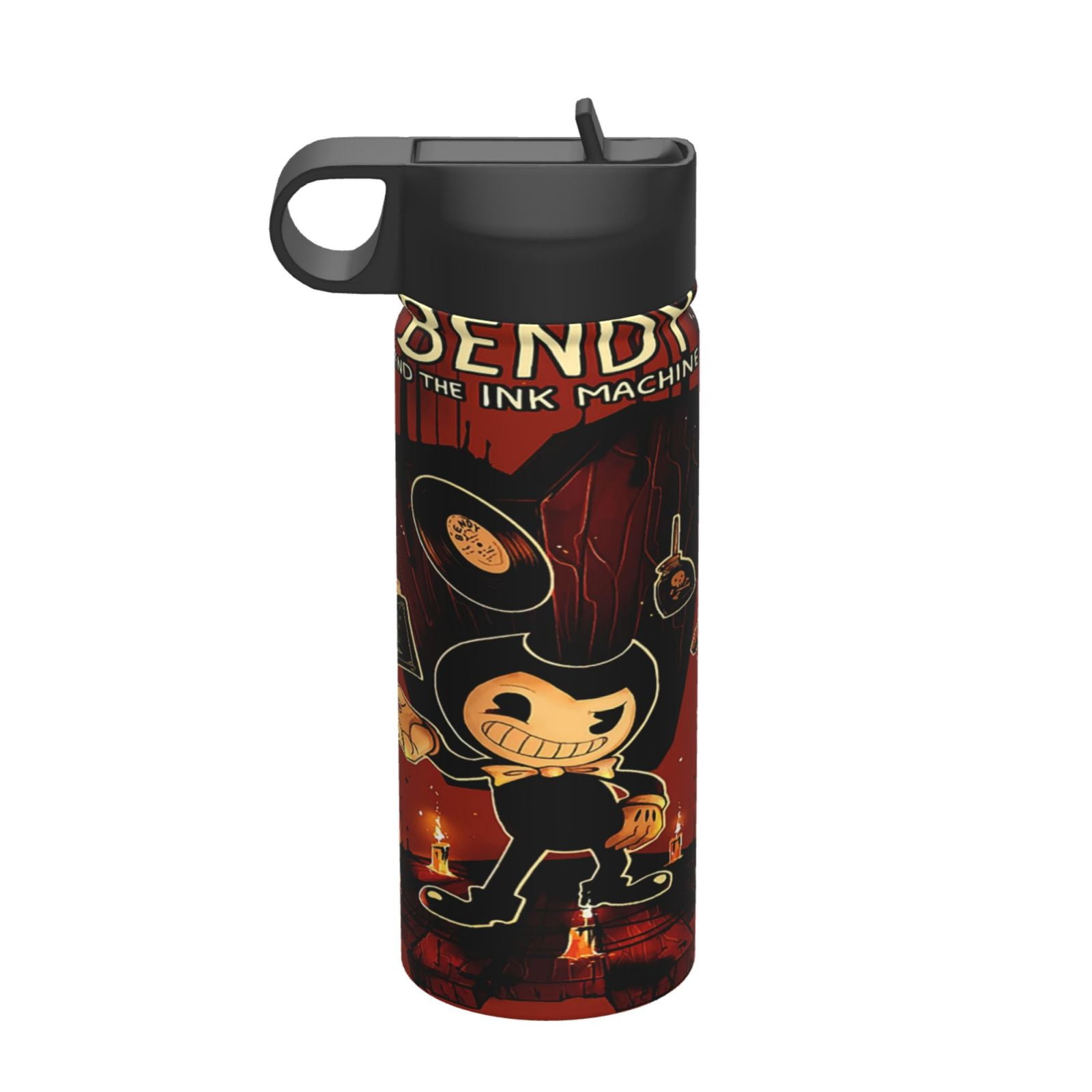 Bendy and The Ink Machine 18oz Insulated Water Bottle with Handle ...