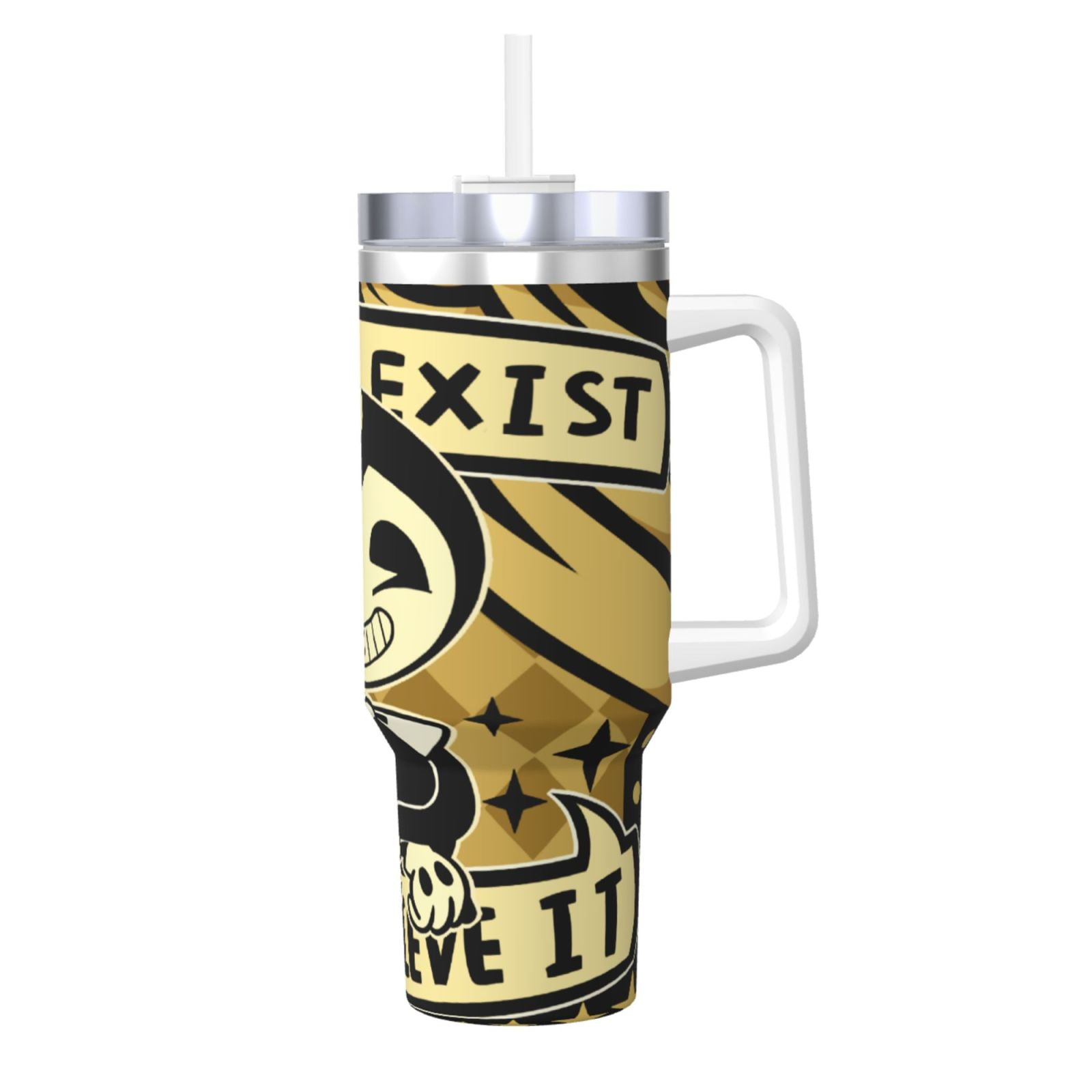 Bendy and The Ink Machine 40 oz Tumbler With Handle and Straw ...