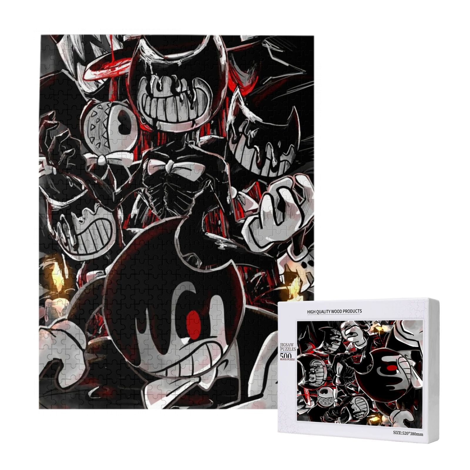 Bendy and the Ink Machine 500 Pieces Wooden Jigsaw Puzzle - Suitable ...