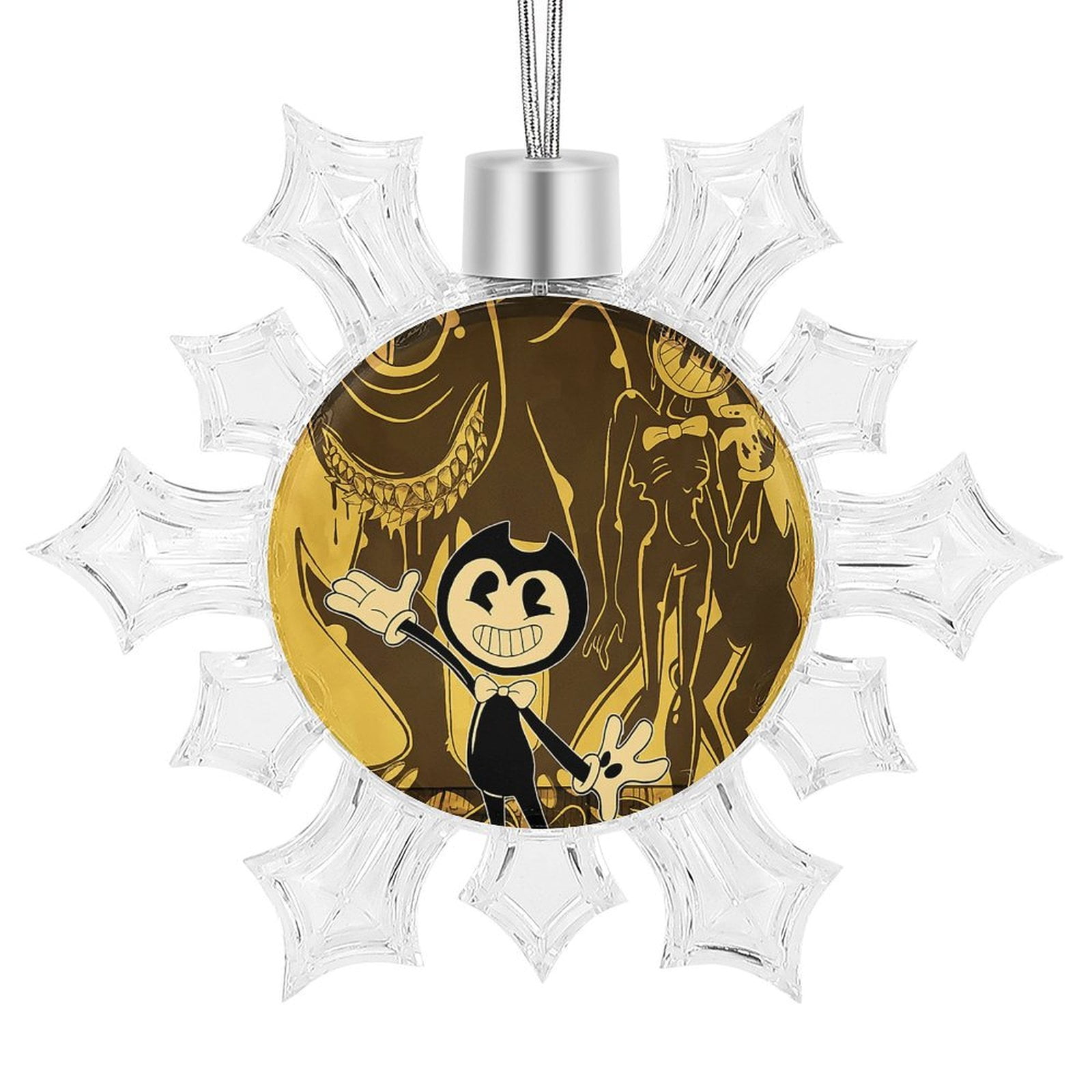 Bendy And The Ink Machine Christmas Snowflake Ornaments, Christmas Tree ...
