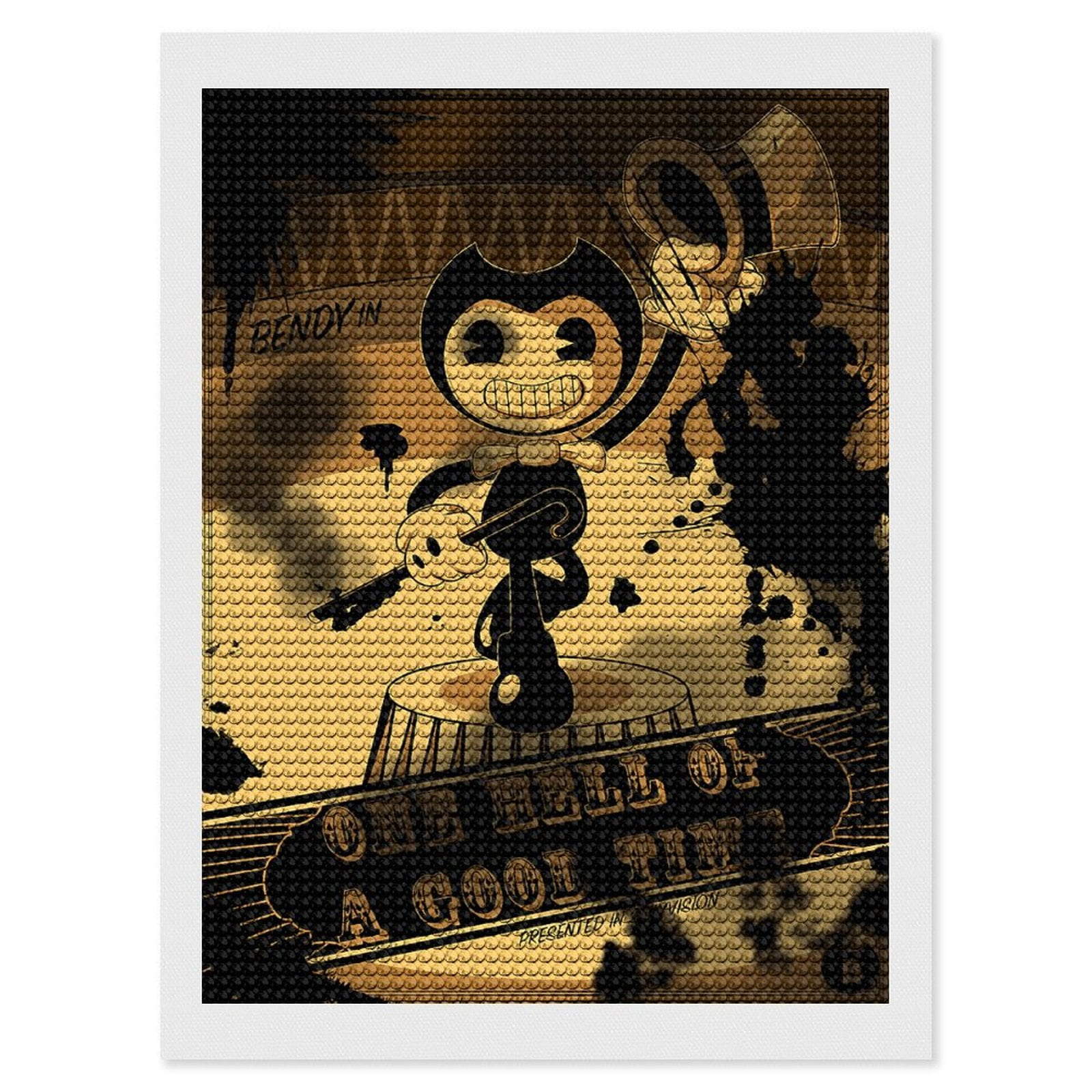 Bendy And The Ink Machine Diamond Art Kits for Adults 5D Diamond Art ...