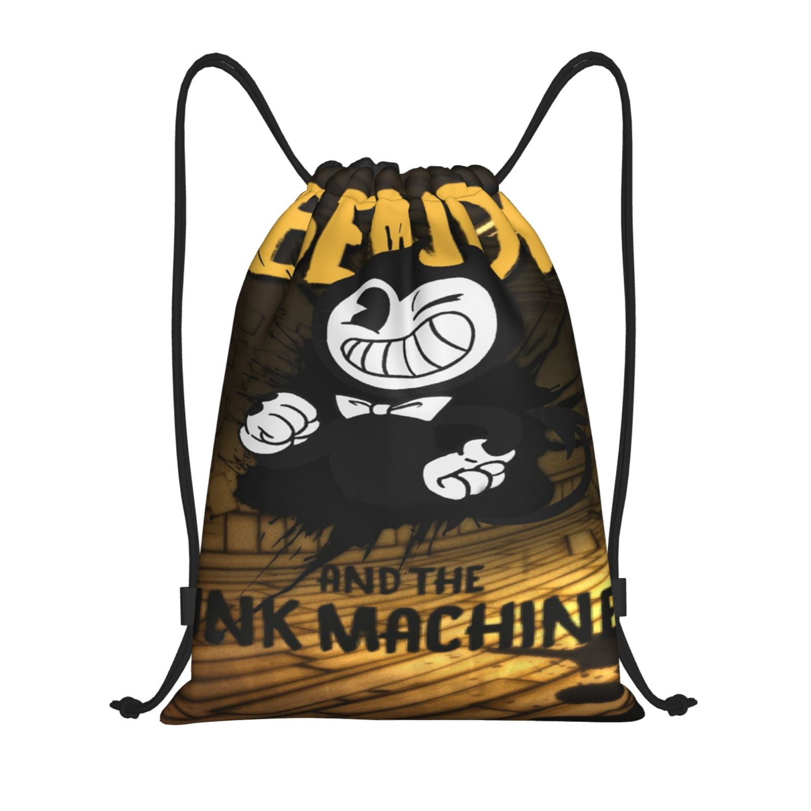 Bendy And The Ink Machine Drawstring Backpack Fashion Print Waterproof ...