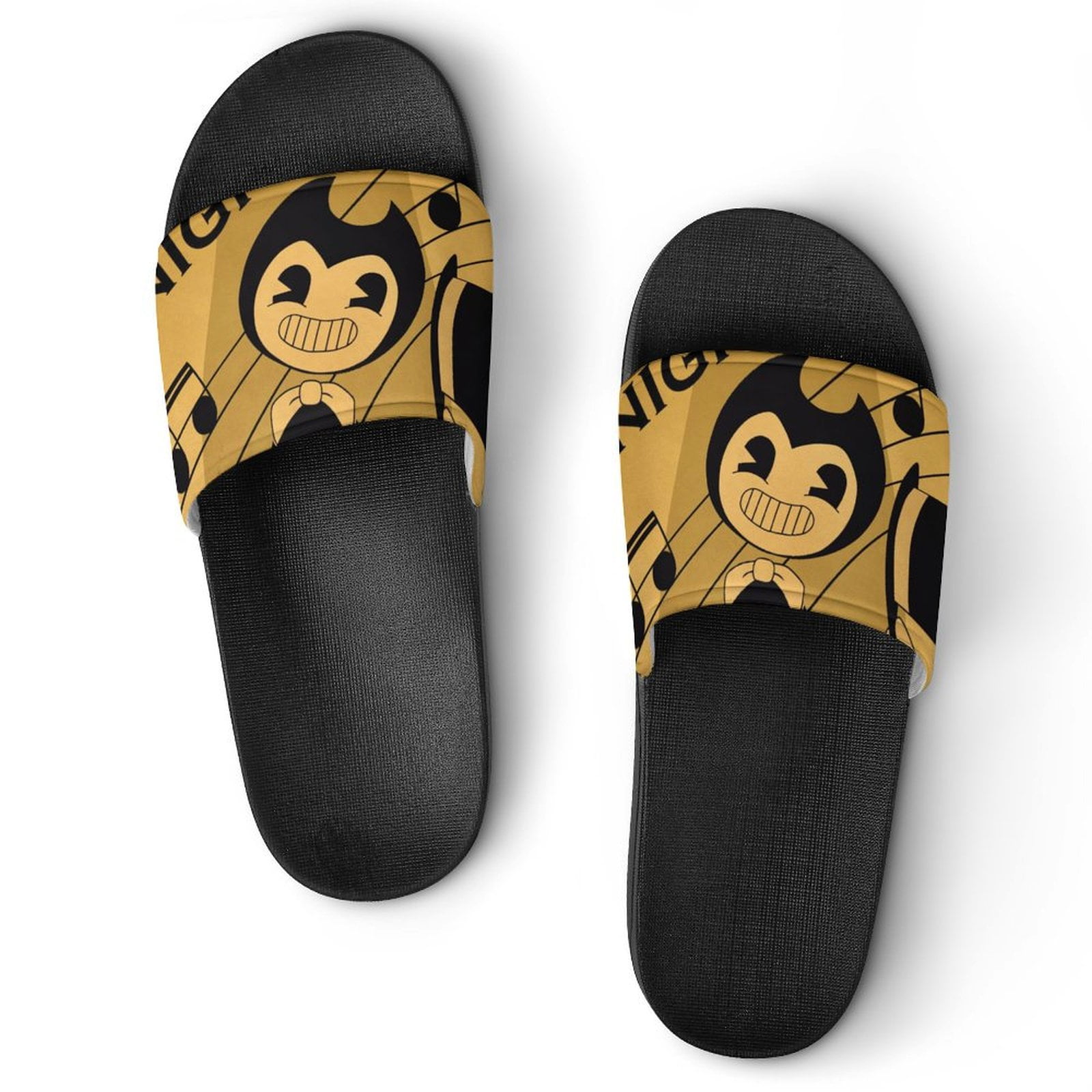 Bendy And The Ink Machine Home Slippers Slide Sandals, Casual Pool ...