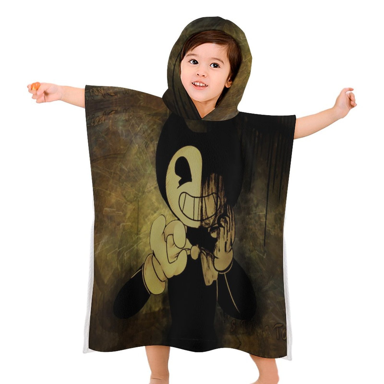 Bendy And The Ink Machine Hooded Kids Beach Towels - Toddler Bath Towel ...