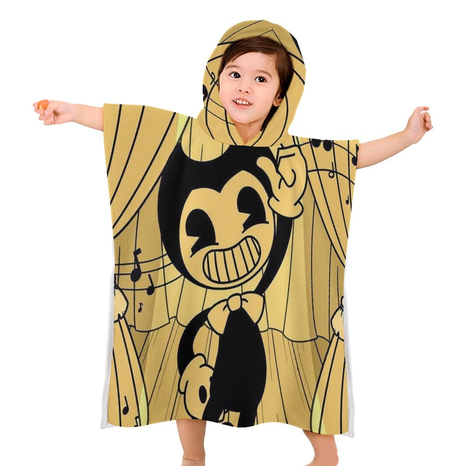 Bendy And The Ink Machine Hooded Kids Beach Towels - Toddler Bath Towel ...