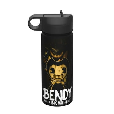 Bendy And The Ink Machine Kids Straw Water Bottle, Stainless Steel ...