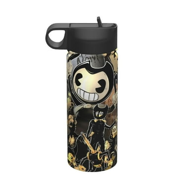 Bendy And The Ink Machine Kids Water Bottle with Straw - Stainless ...