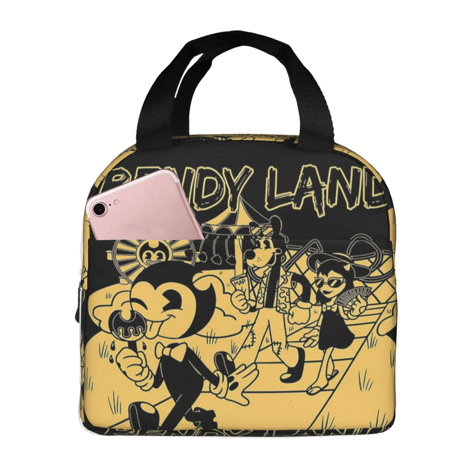 Bendy And The Ink Machine Lunch Bag, Insulated Lunch Box Large Capacity ...
