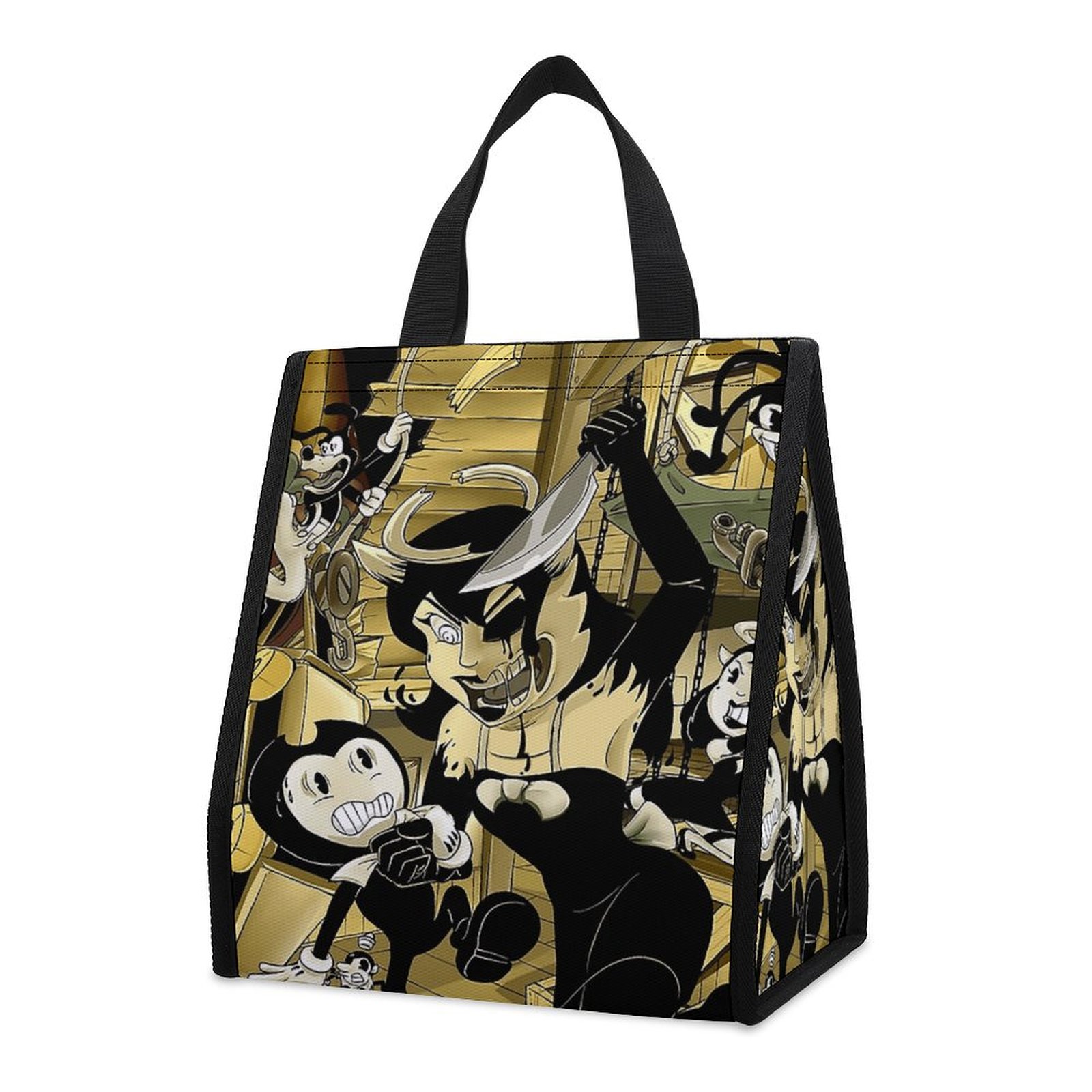 Bendy And The Ink Machine Lunch Bag, Insulated Lunch Box Large Capacity ...