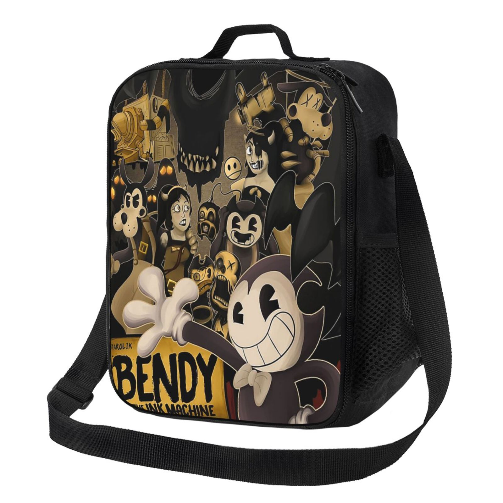 Bendy And The Ink Machine Lunch Bag, Insulated Lunch Box Large Capacity ...