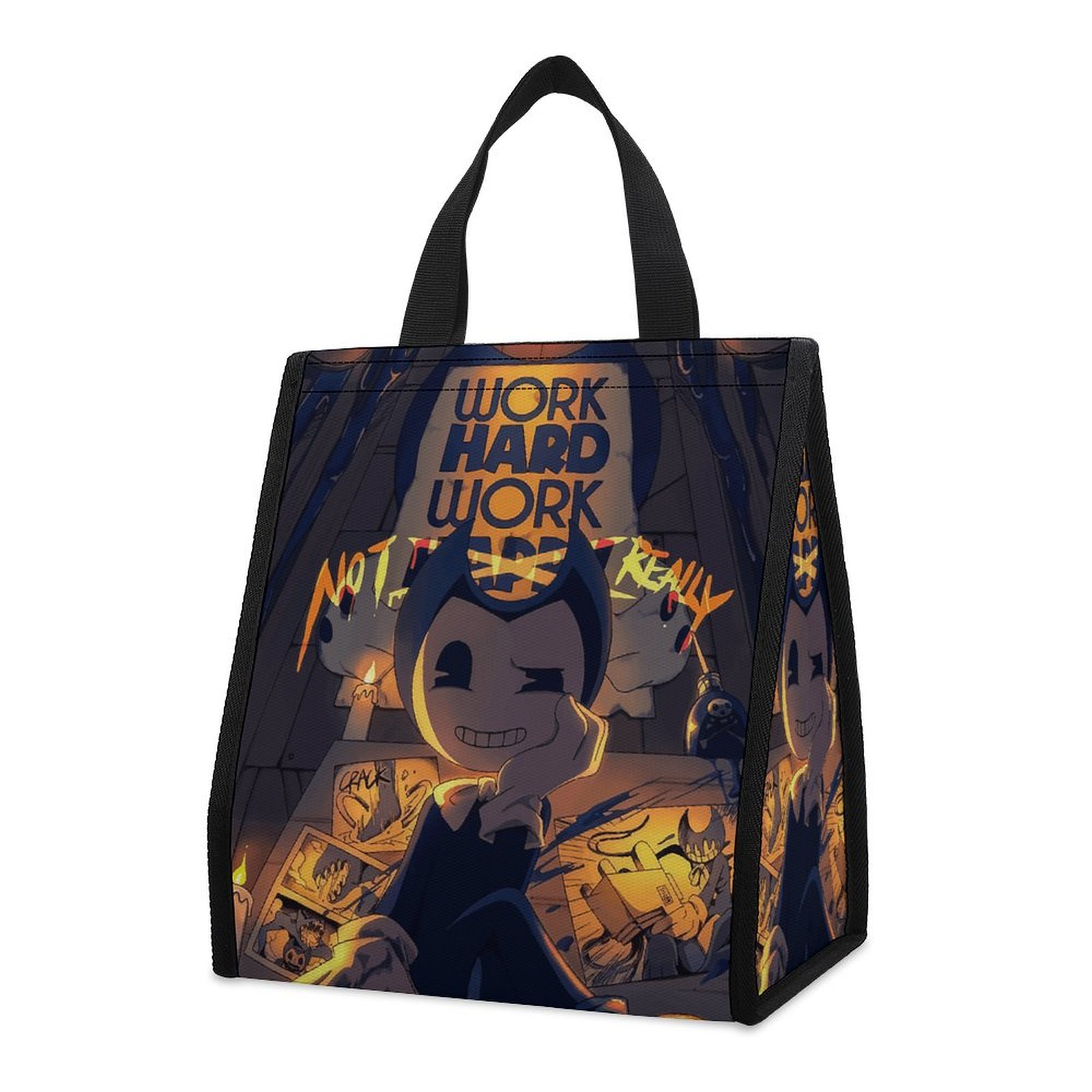 Bendy And The Ink Machine Lunch Bag, Insulated Lunch Box Large Capacity ...