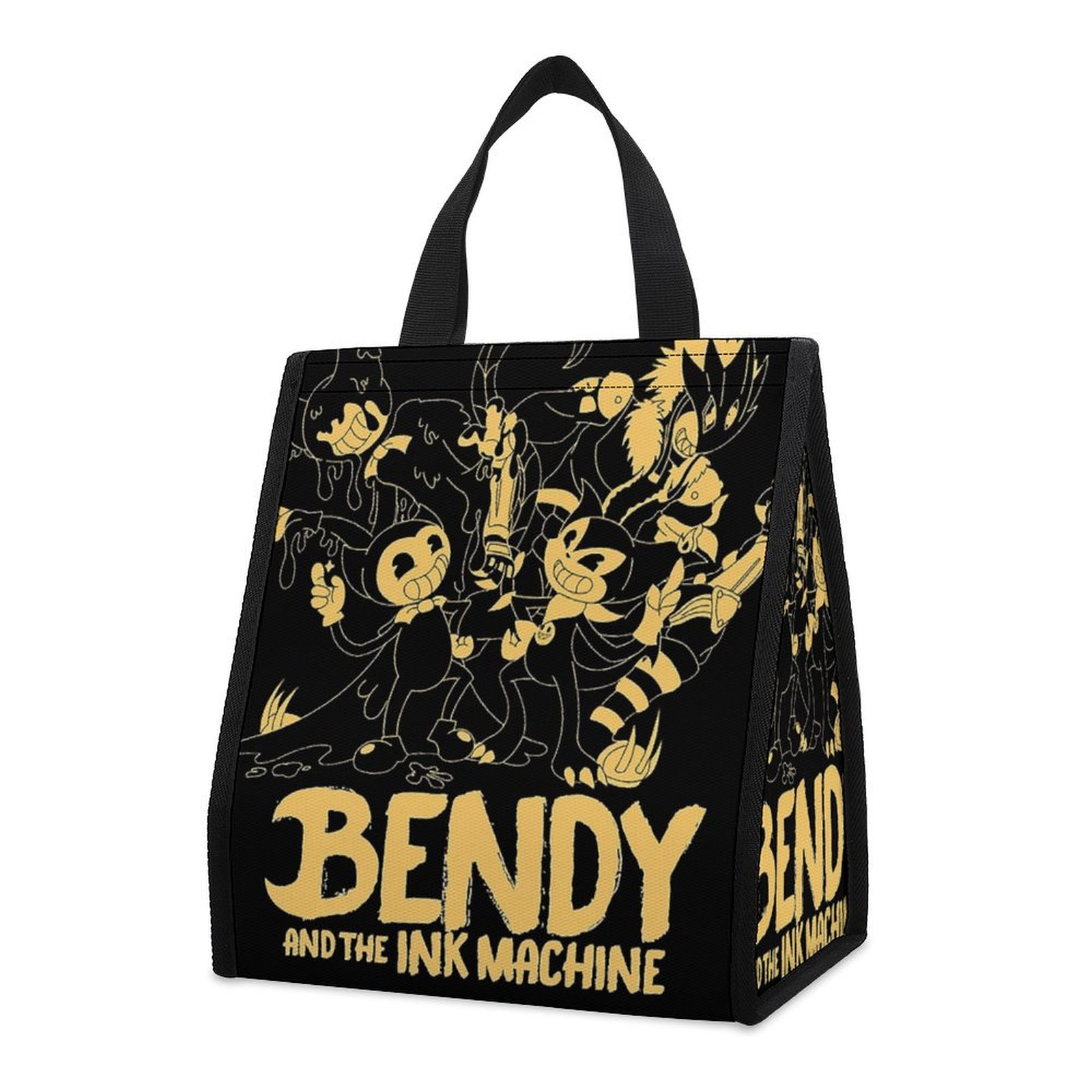 Bendy And The Ink Machine Lunch Bag, Insulated Lunch Box Large Capacity ...