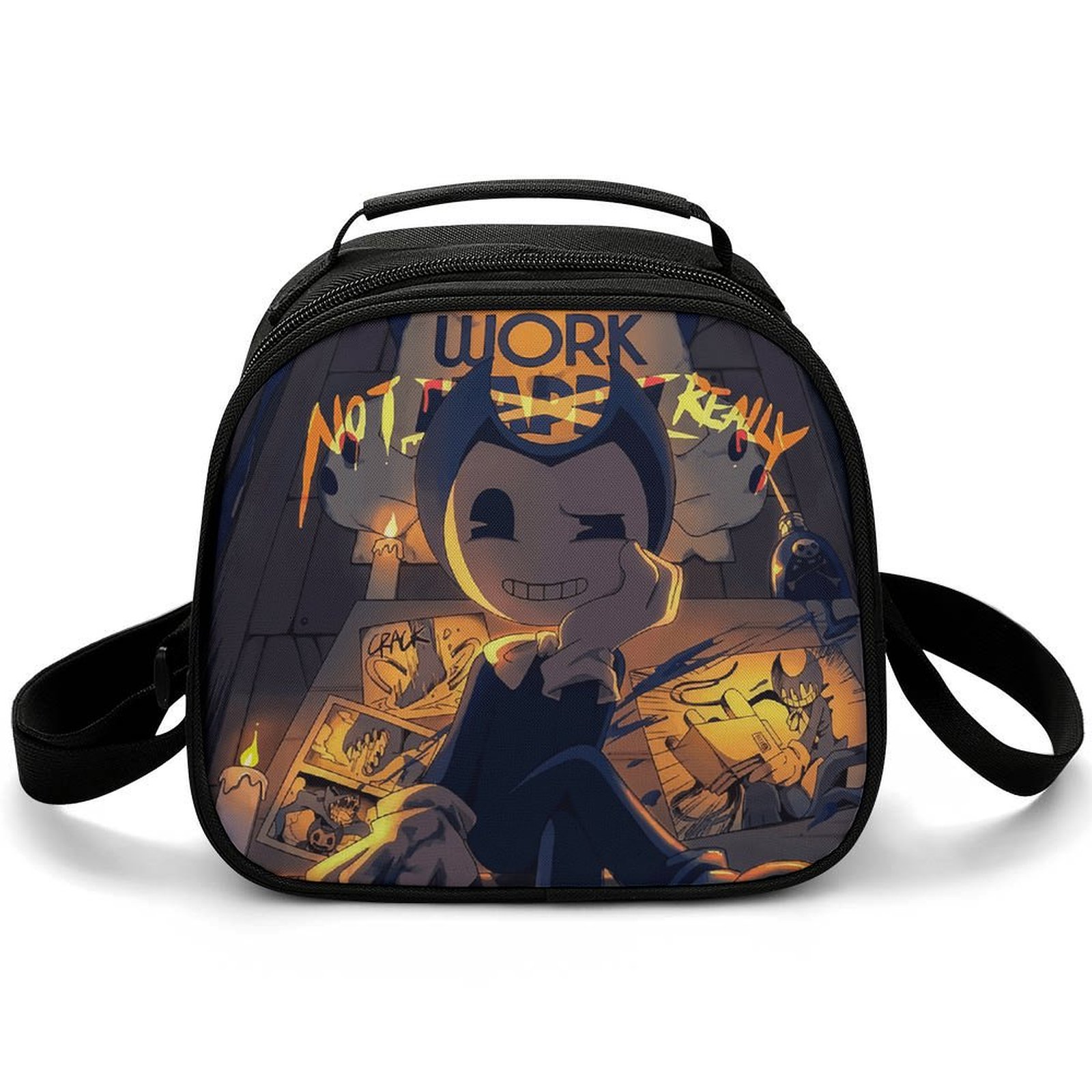 Bendy And The Ink Machine Lunch Bag, Insulated Lunch Box Large Capacity ...