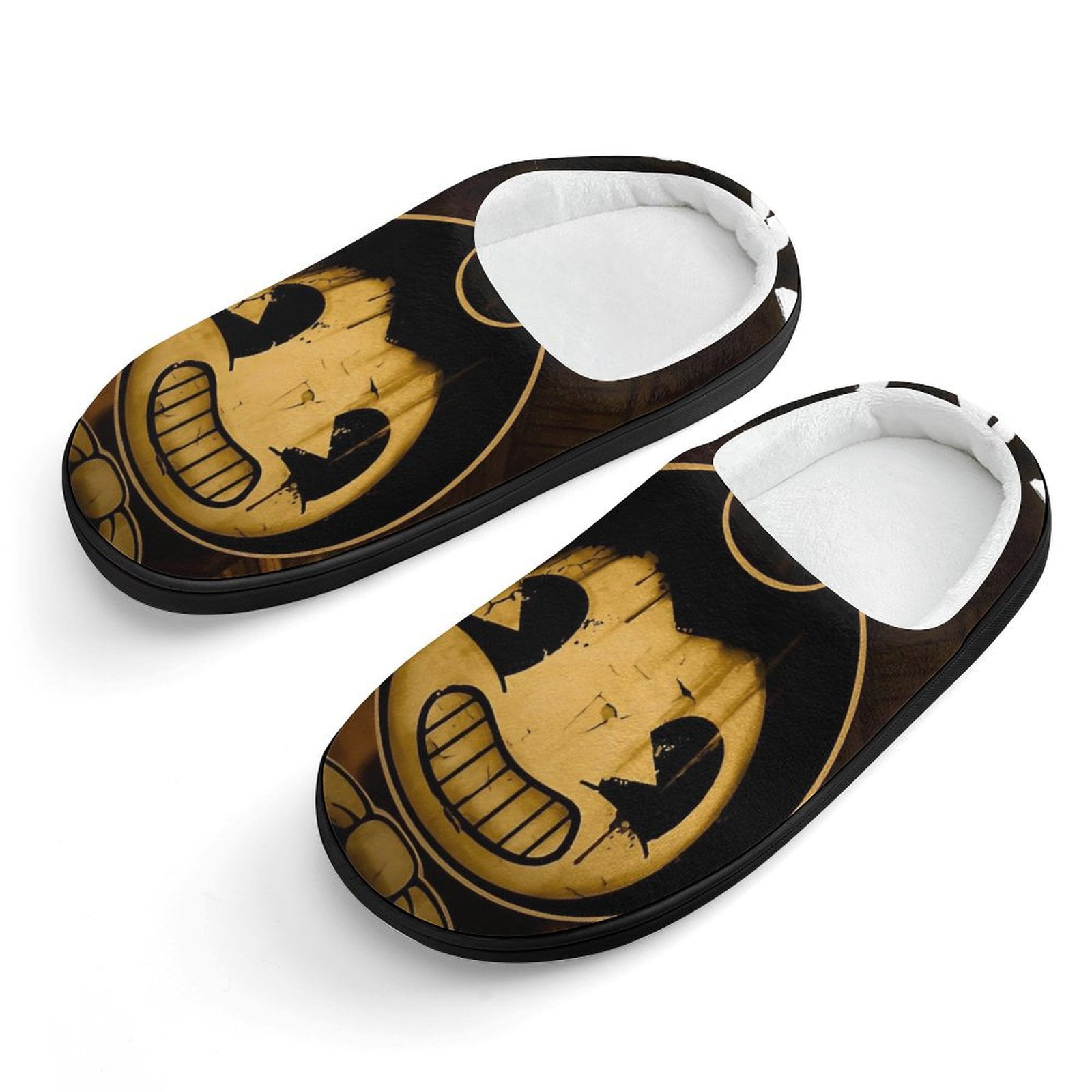 Bendy And The Ink Machine Slippers for Kids, Cute Soft Plush Anti-slip ...