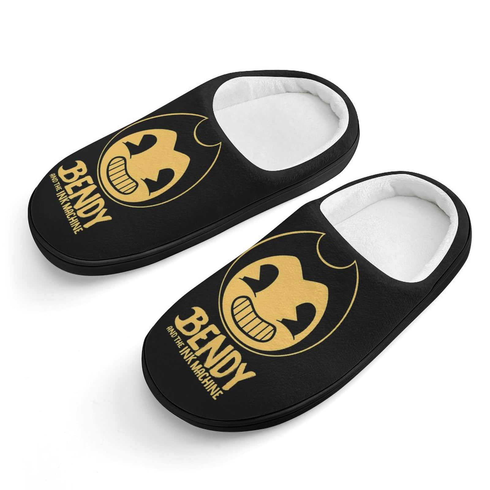 Bendy And The Ink Machine Slippers for Kids, Cute Soft Plush Anti-slip ...