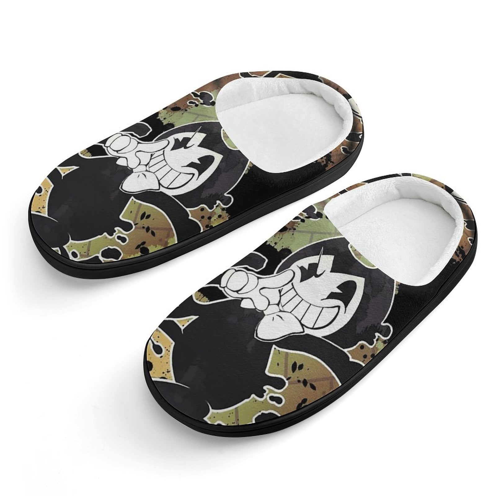 Bendy And The Ink Machine Slippers for Kids, Cute Soft Plush Anti-slip ...