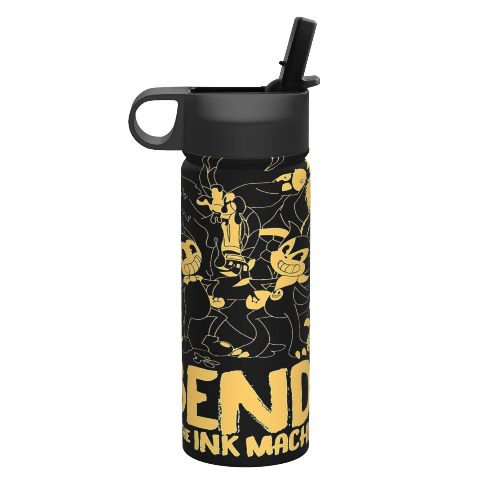 Bendy And The Ink Machine Stainless Steel Water Bottle, 18oz Double ...