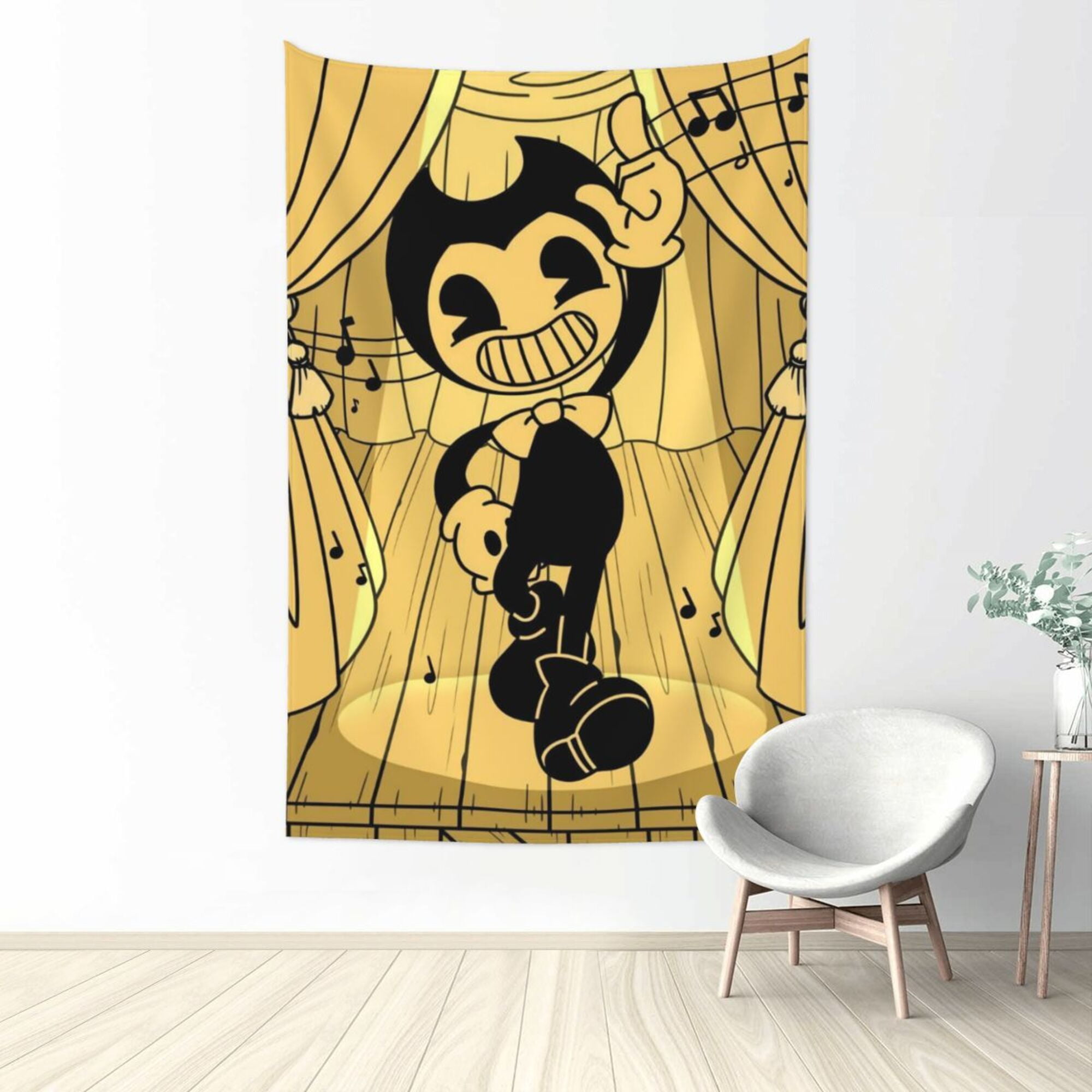 Bendy And The Ink Machine Tapestry Cartoon Print Wall Art Hanging ...