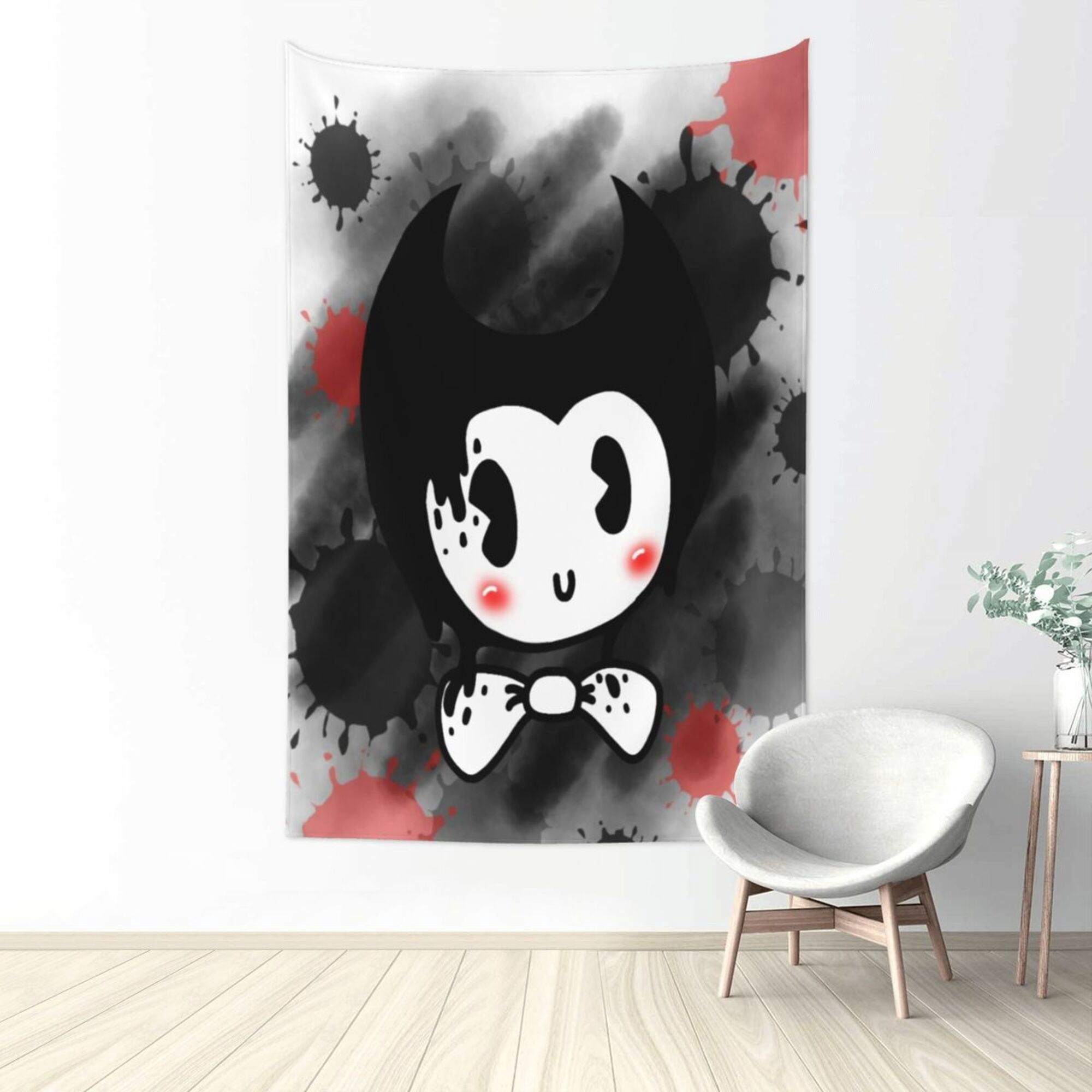 Bendy And The Ink Machine Tapestry Cartoon Print Wall Art Hanging ...